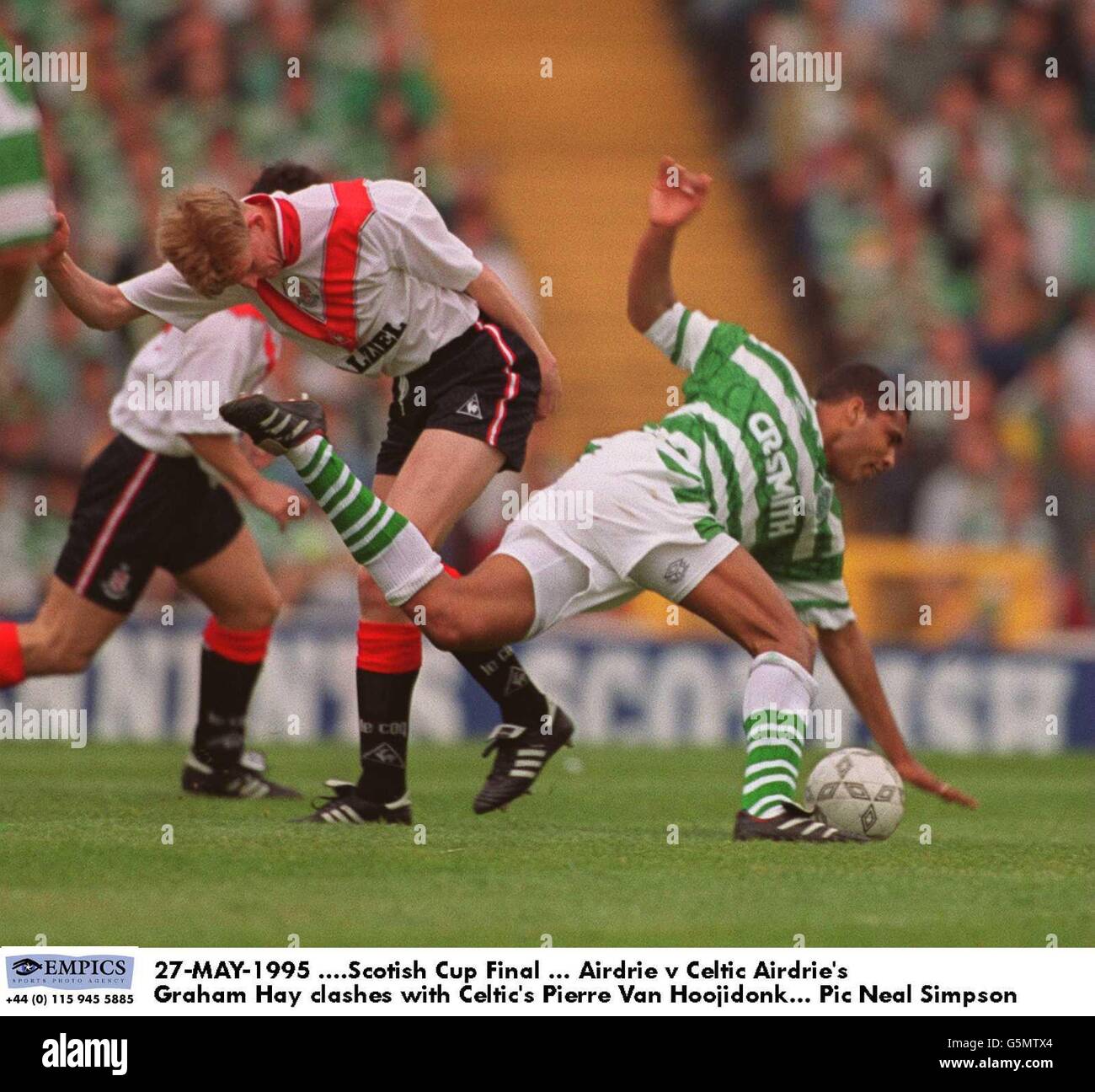 27-MAY-1995, Scotish Cup Final, Airdrie v Celtic Airdrie's Graham Hay ...