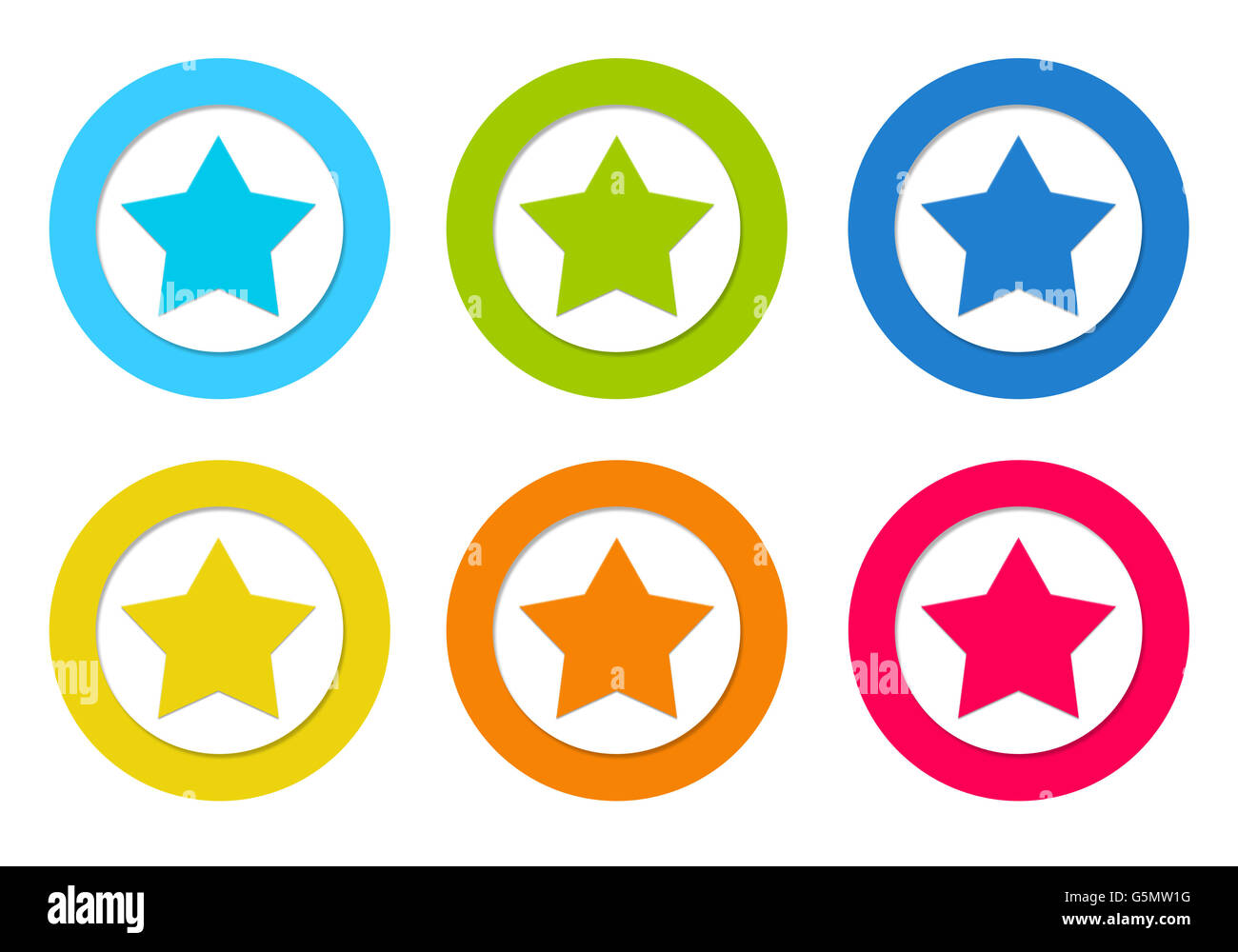 Red stars in green circle hi-res stock photography and images - Alamy