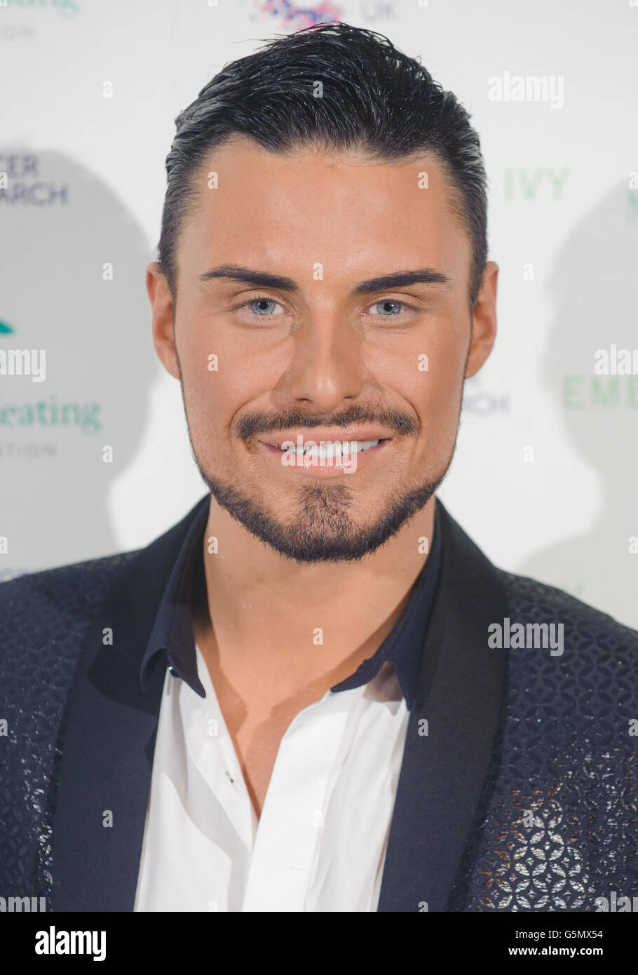 Former X Factor contestant Rylan Clark arriving at the Ronan Keating's ...