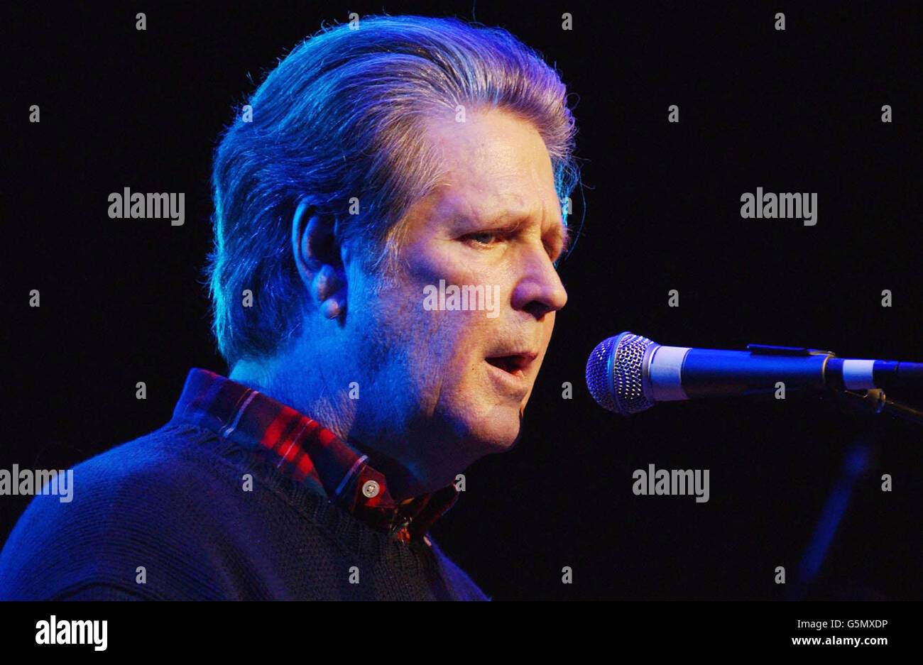 Beach Boys singer-songwriter Brian Wilson performing on stage at the ...