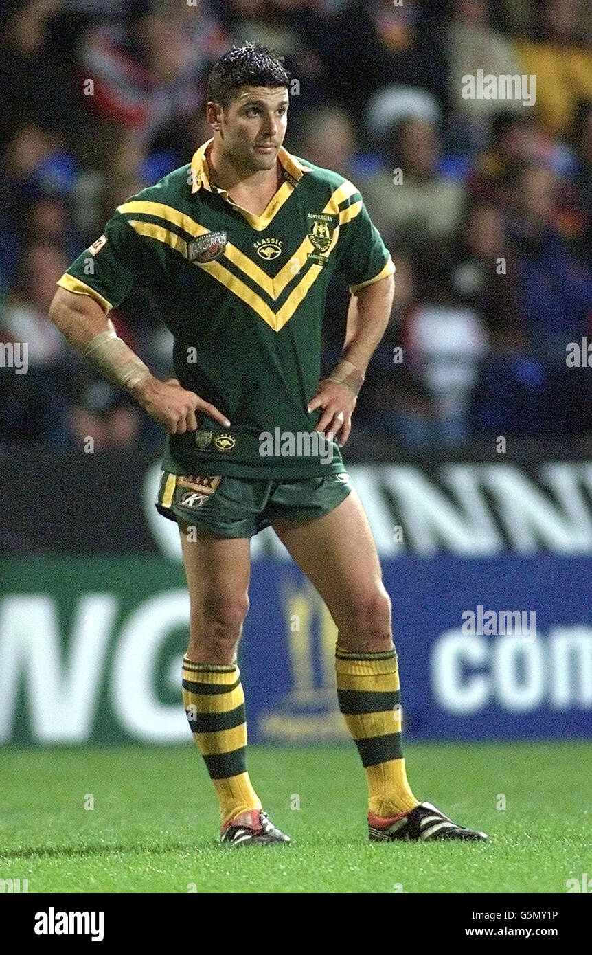 Australias trent barrett at reebok stadium hi-res stock photography and ...