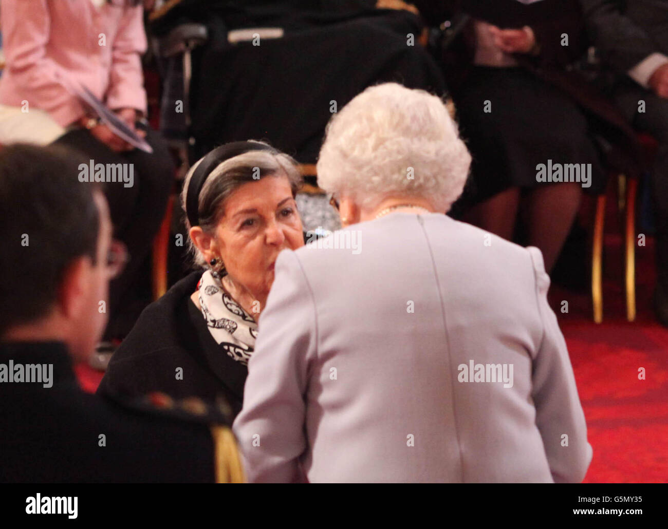 Felicity Green as she receives her Officer of the British Empire (OBE ...