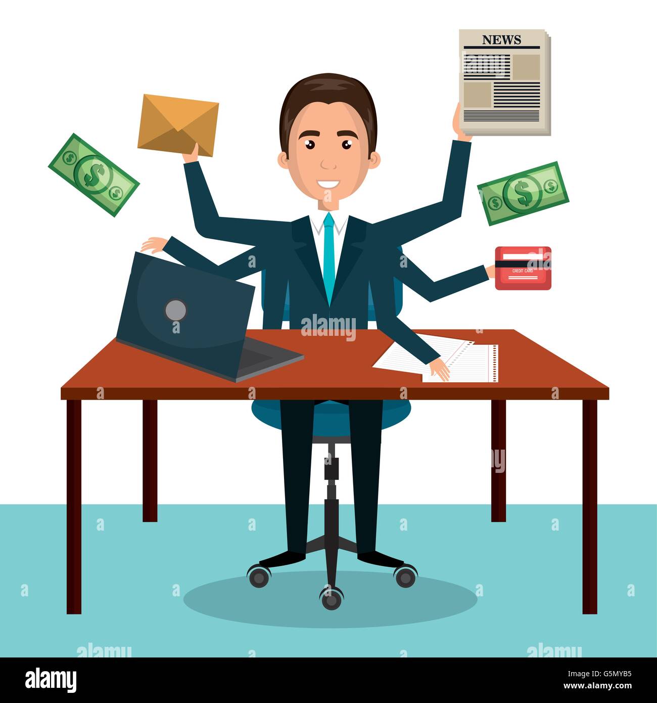busy person design Stock Vector Image & Art - Alamy