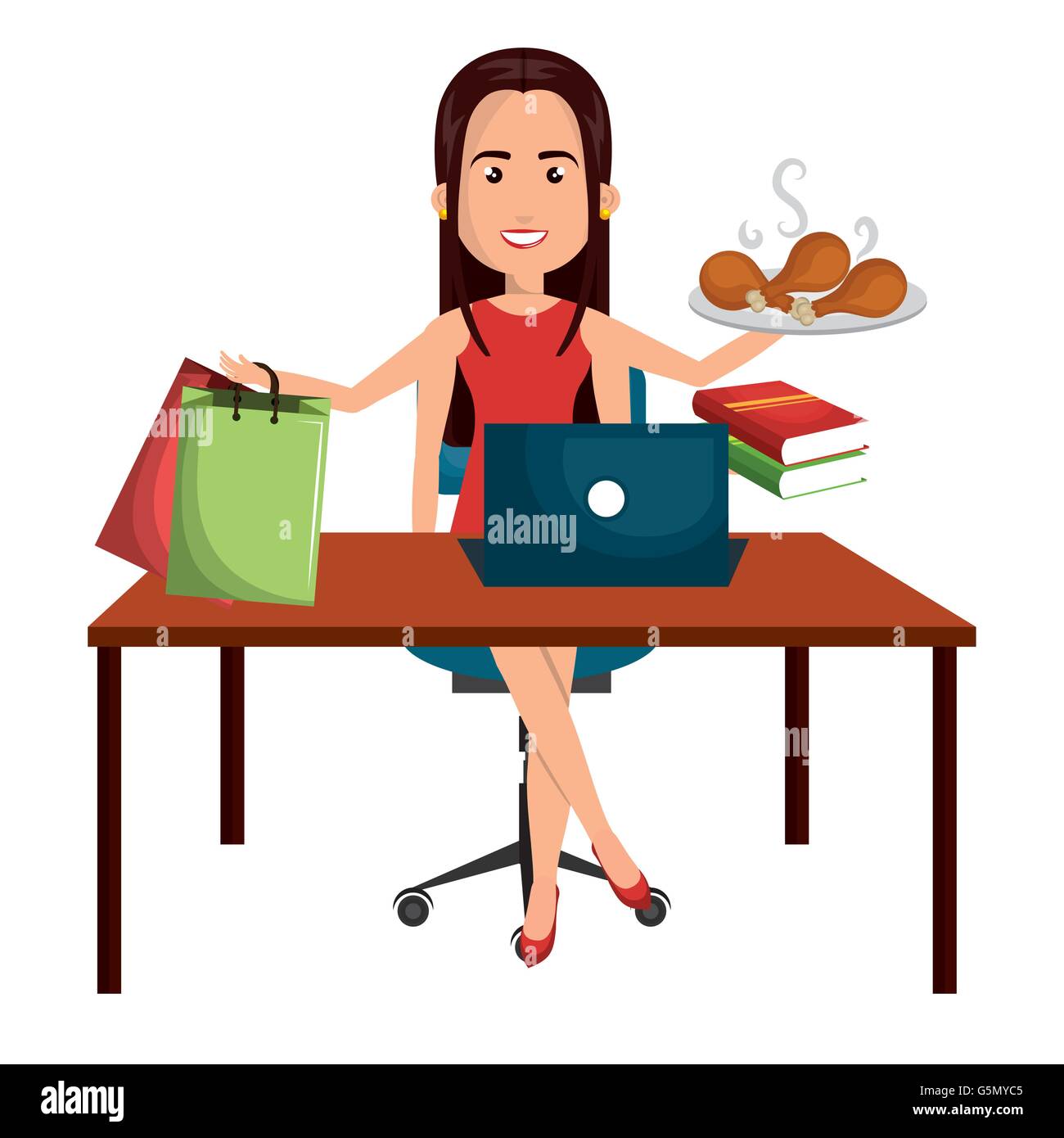 busy person design Stock Vector Image & Art - Alamy