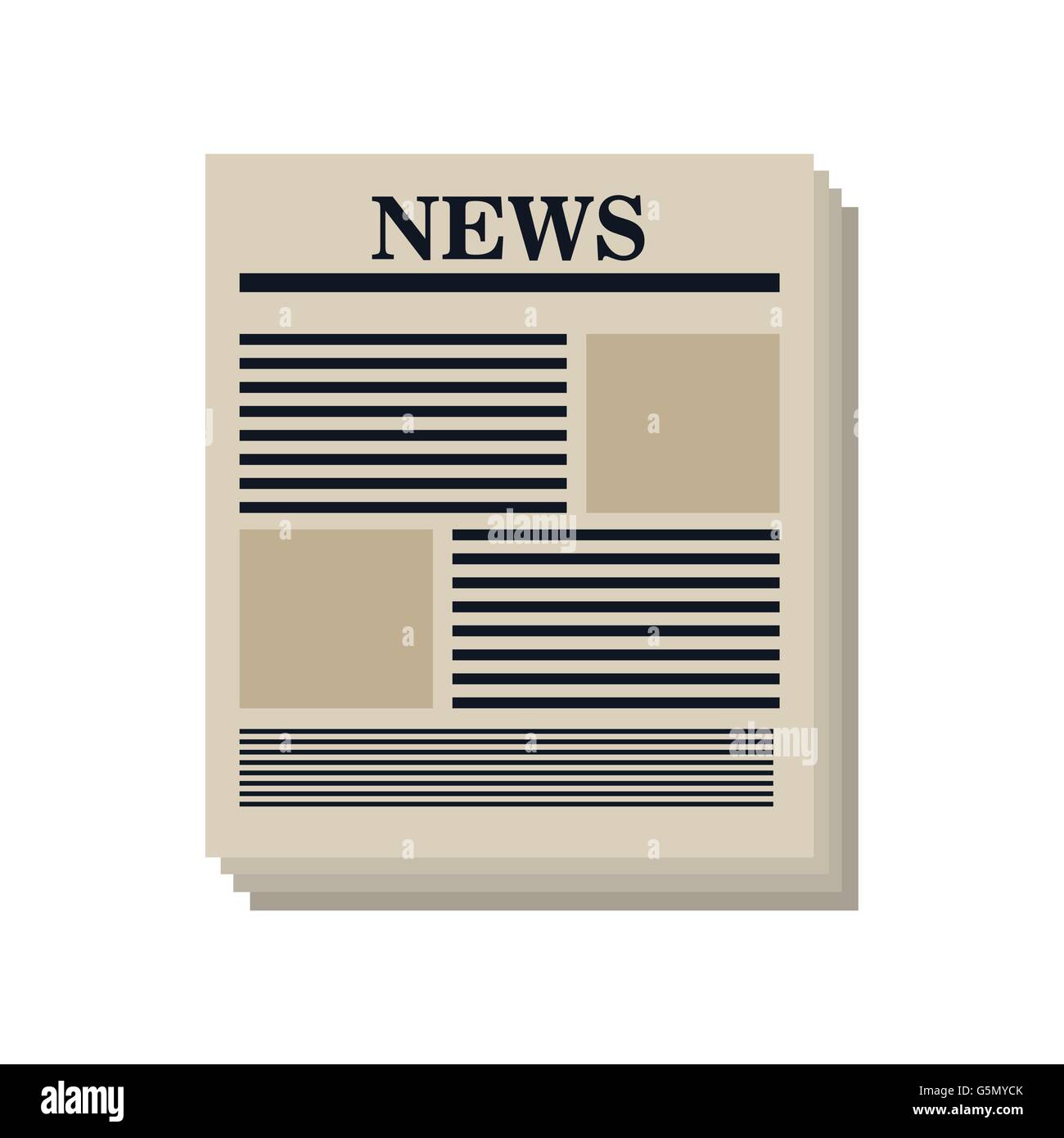 Newspapers stack Stock Vector Images - Alamy