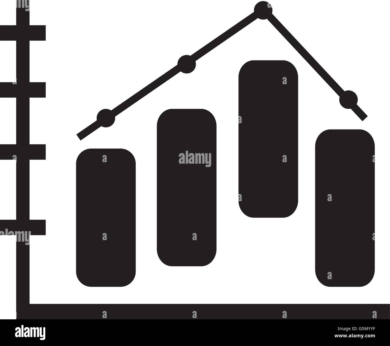 black bar graph Stock Vector Image & Art - Alamy