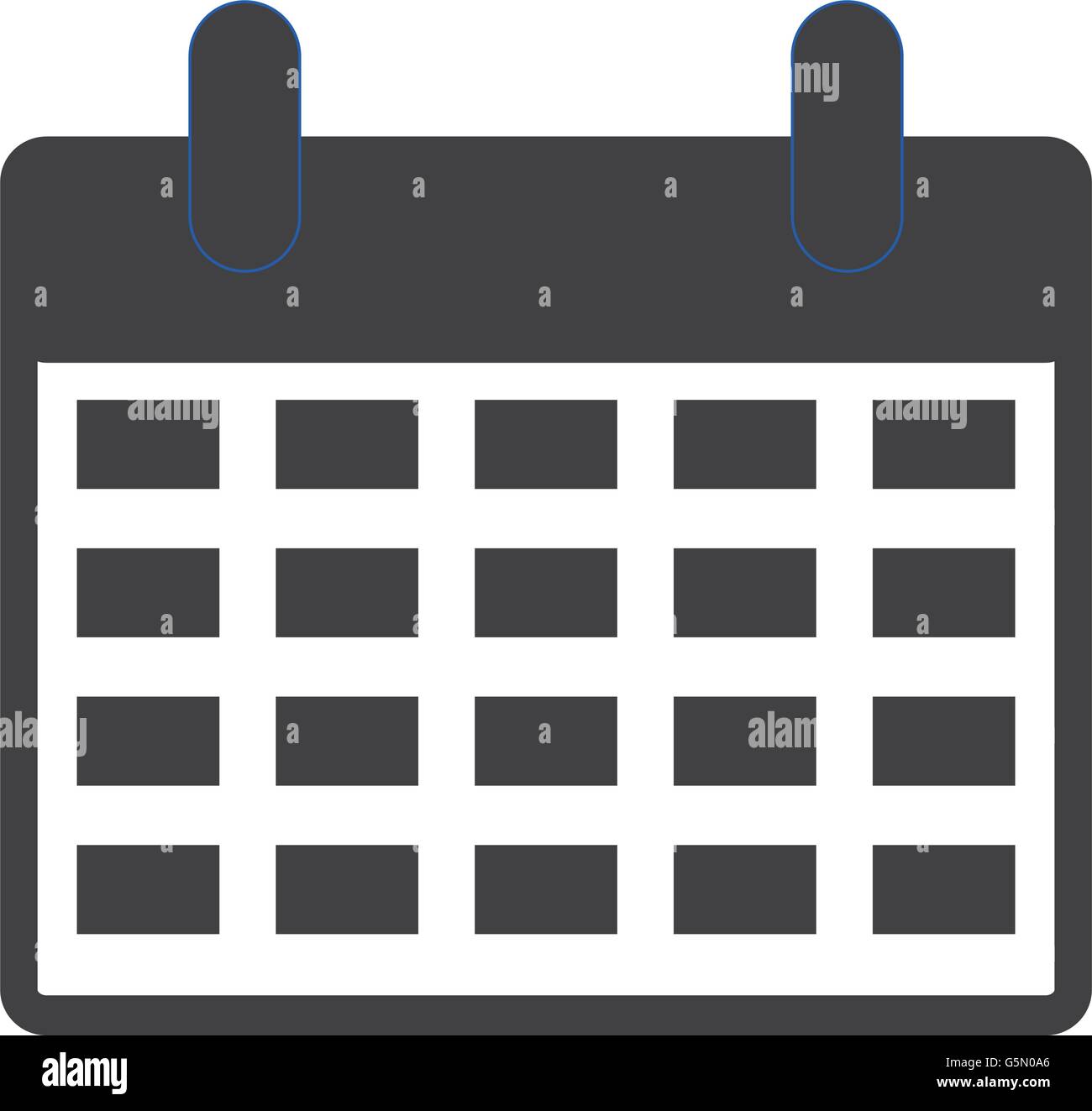 simple grey calendar Stock Vector Image & Art - Alamy