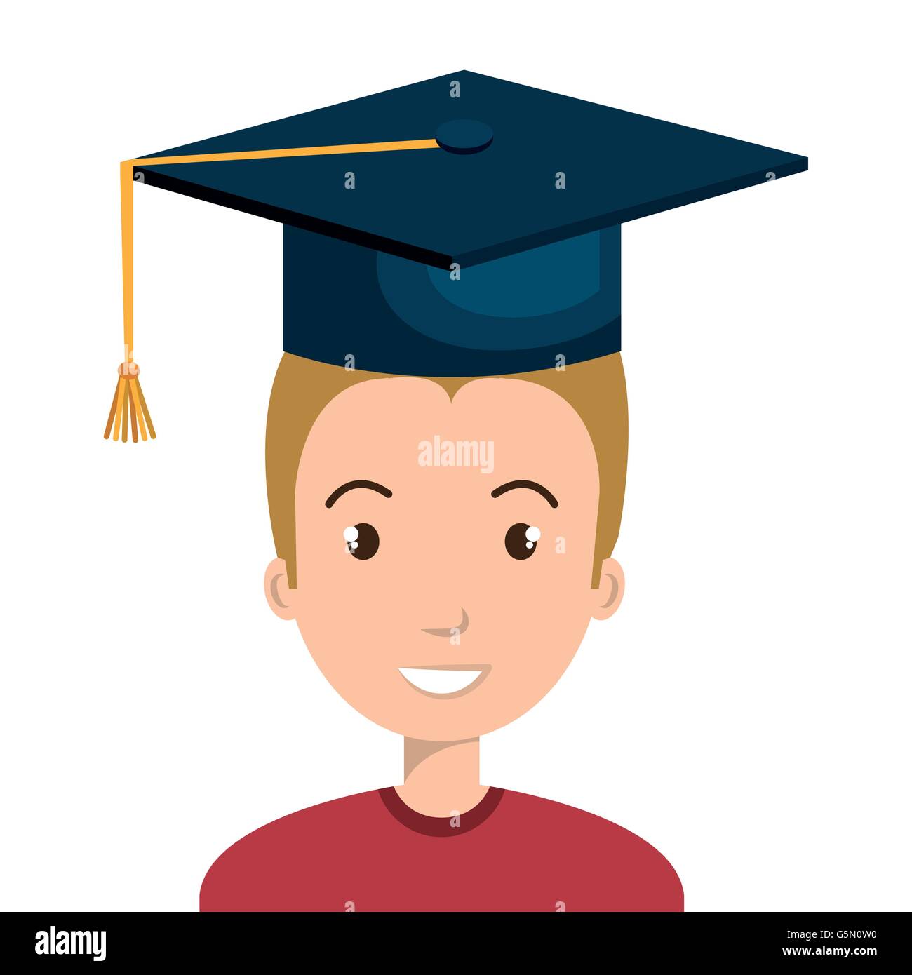 happy person graduating design Stock Vector Image & Art - Alamy
