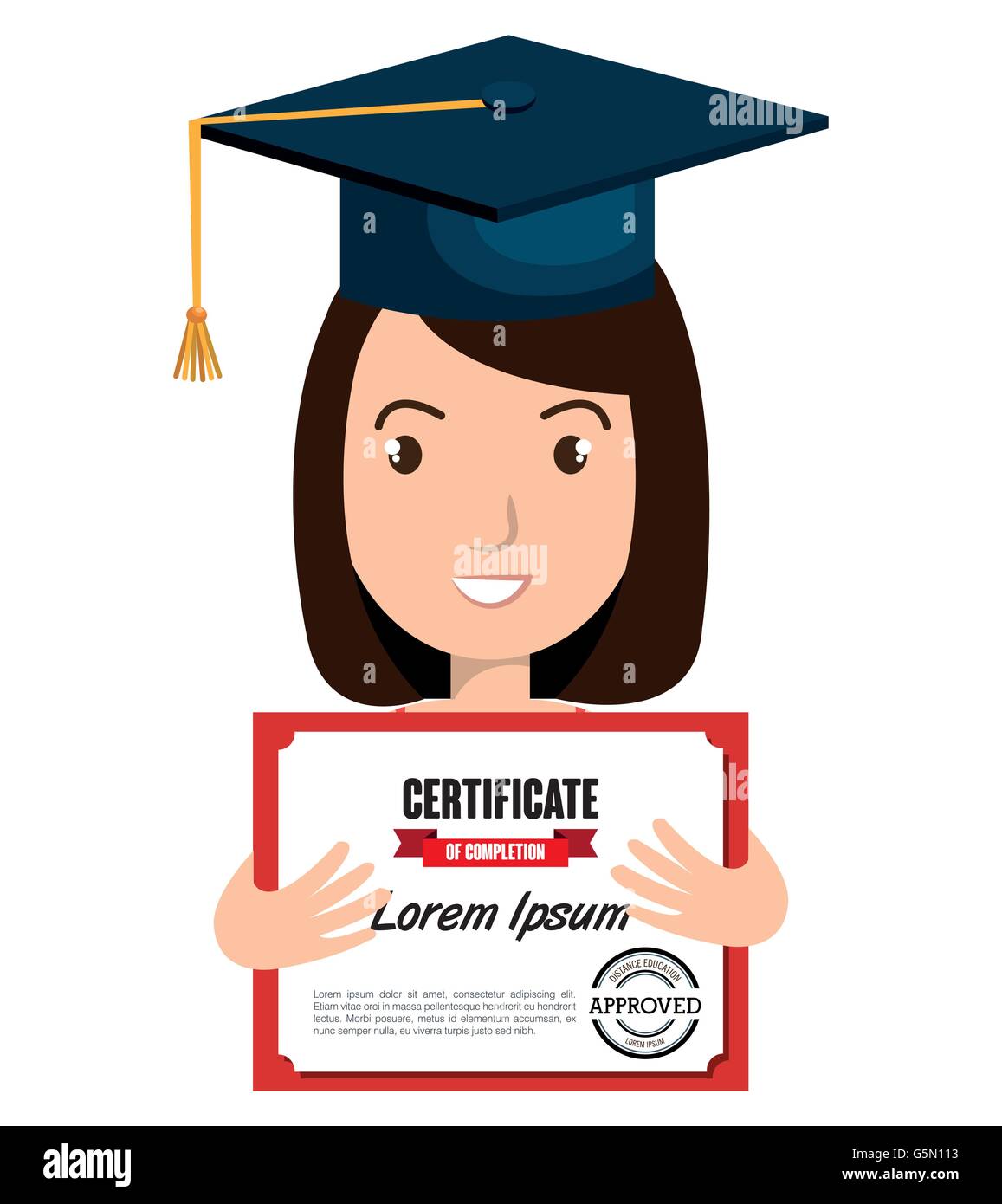 happy person graduating design Stock Vector Image & Art - Alamy