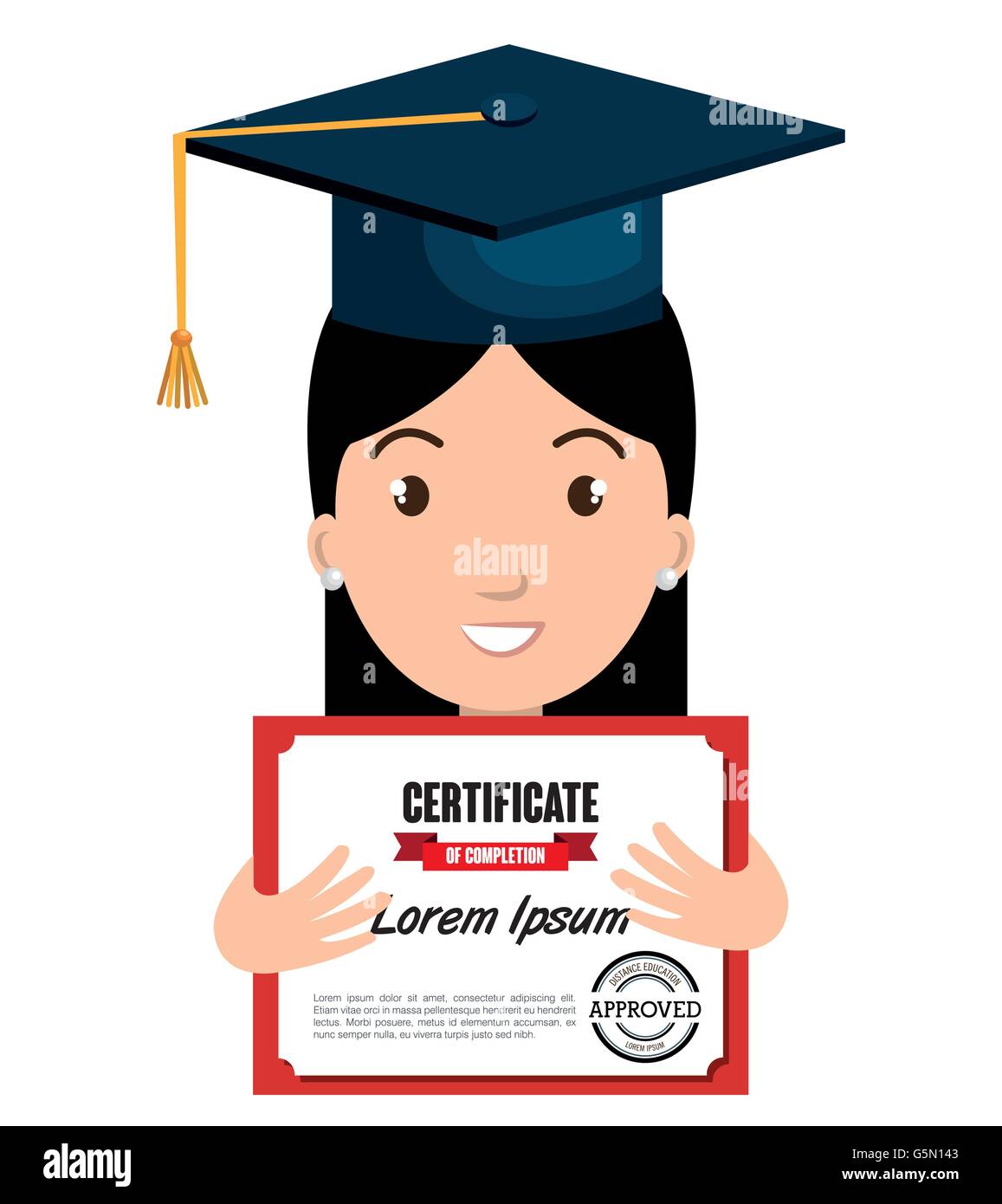 happy person graduating design Stock Vector Image & Art - Alamy