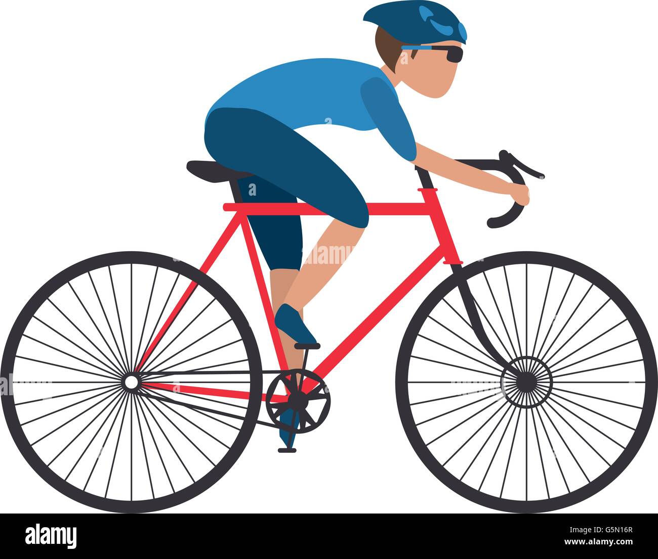 person riding a bike Stock Vector Image & Art - Alamy