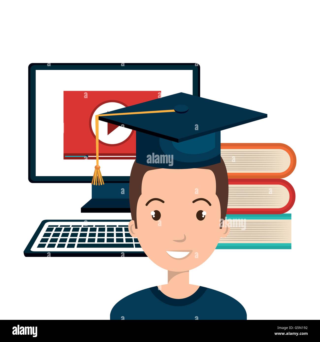 distance education design Stock Vector Image & Art - Alamy