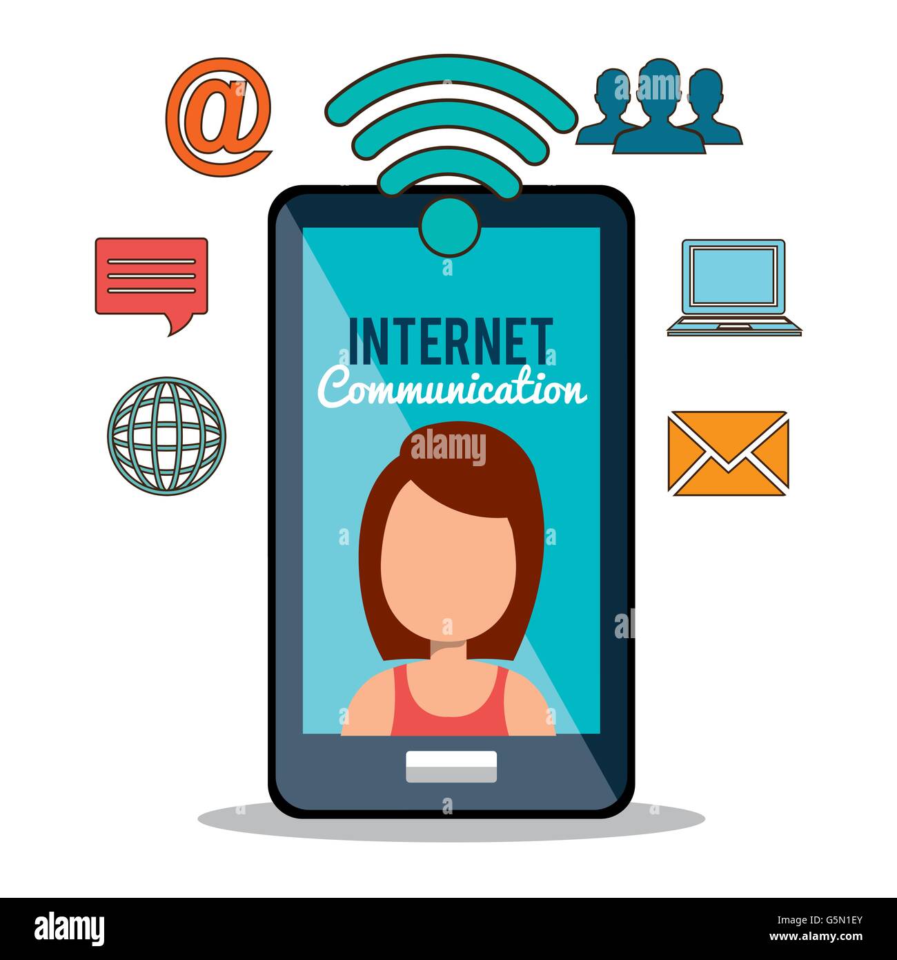 internet communication design Stock Vector Image & Art - Alamy