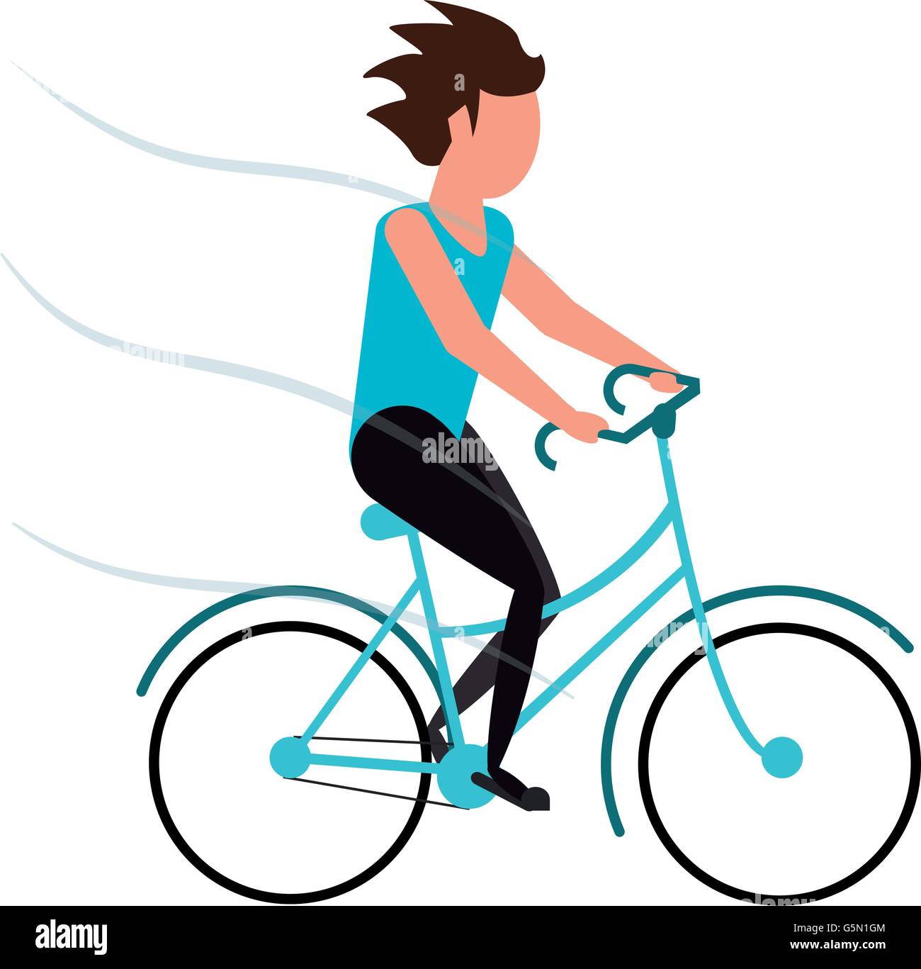 person riding bike Stock Vector Image & Art - Alamy