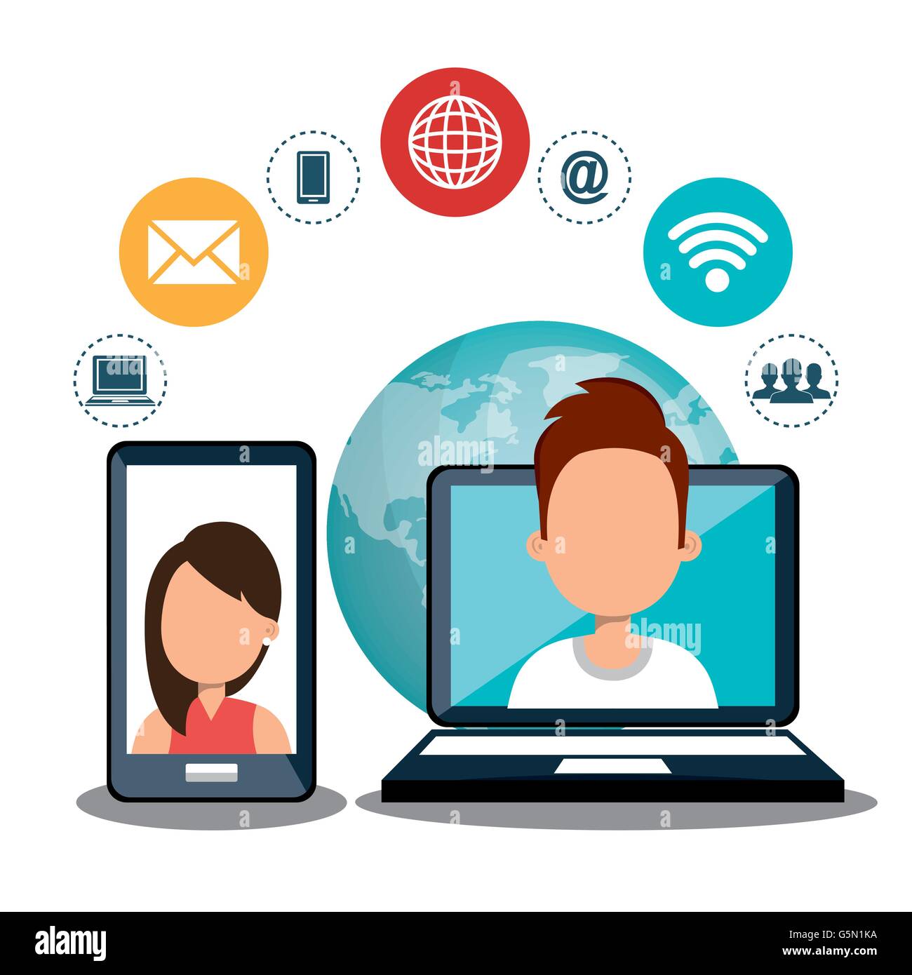 internet communication design Stock Vector Image & Art - Alamy