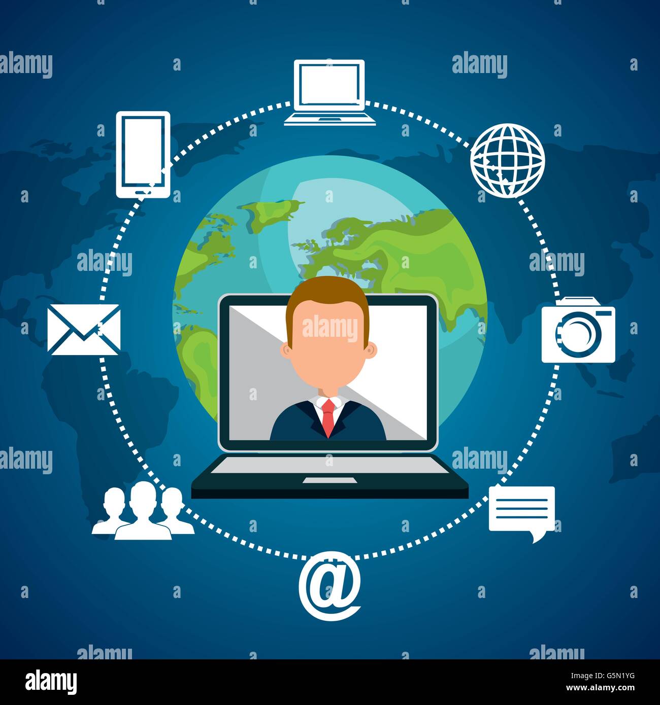 internet communication design Stock Vector Image & Art - Alamy