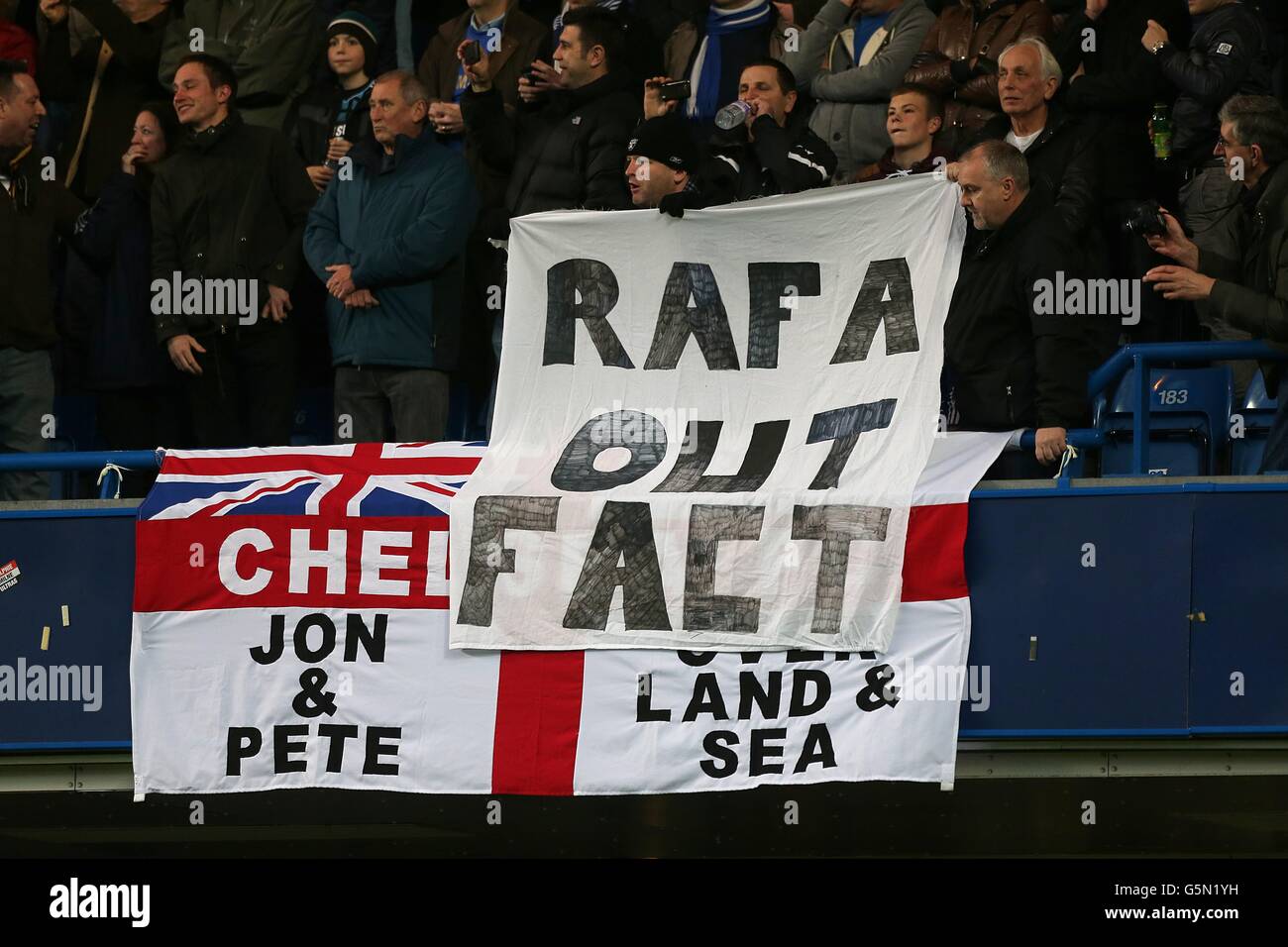 Chelsea fans in stands barclays premier league match stamford bridge hi ...