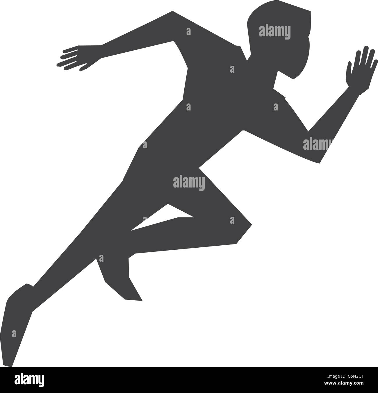 person running silhouette Stock Vector Image & Art - Alamy