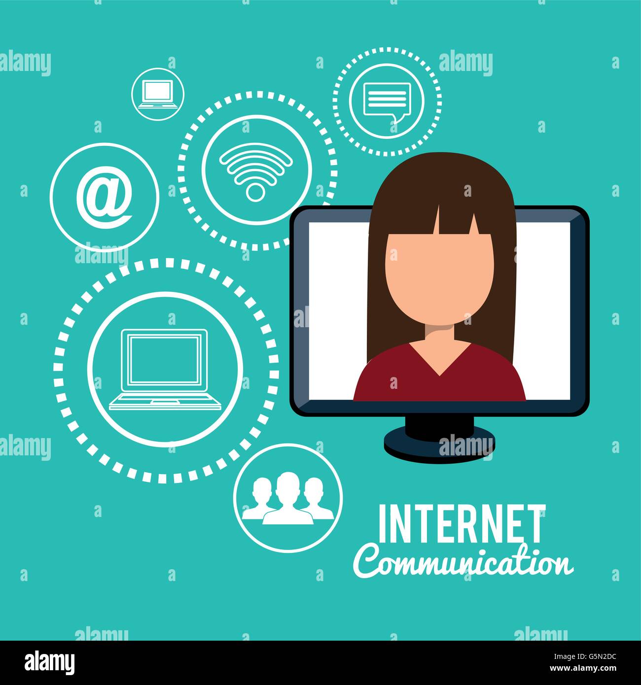 internet communication design Stock Vector Image & Art - Alamy