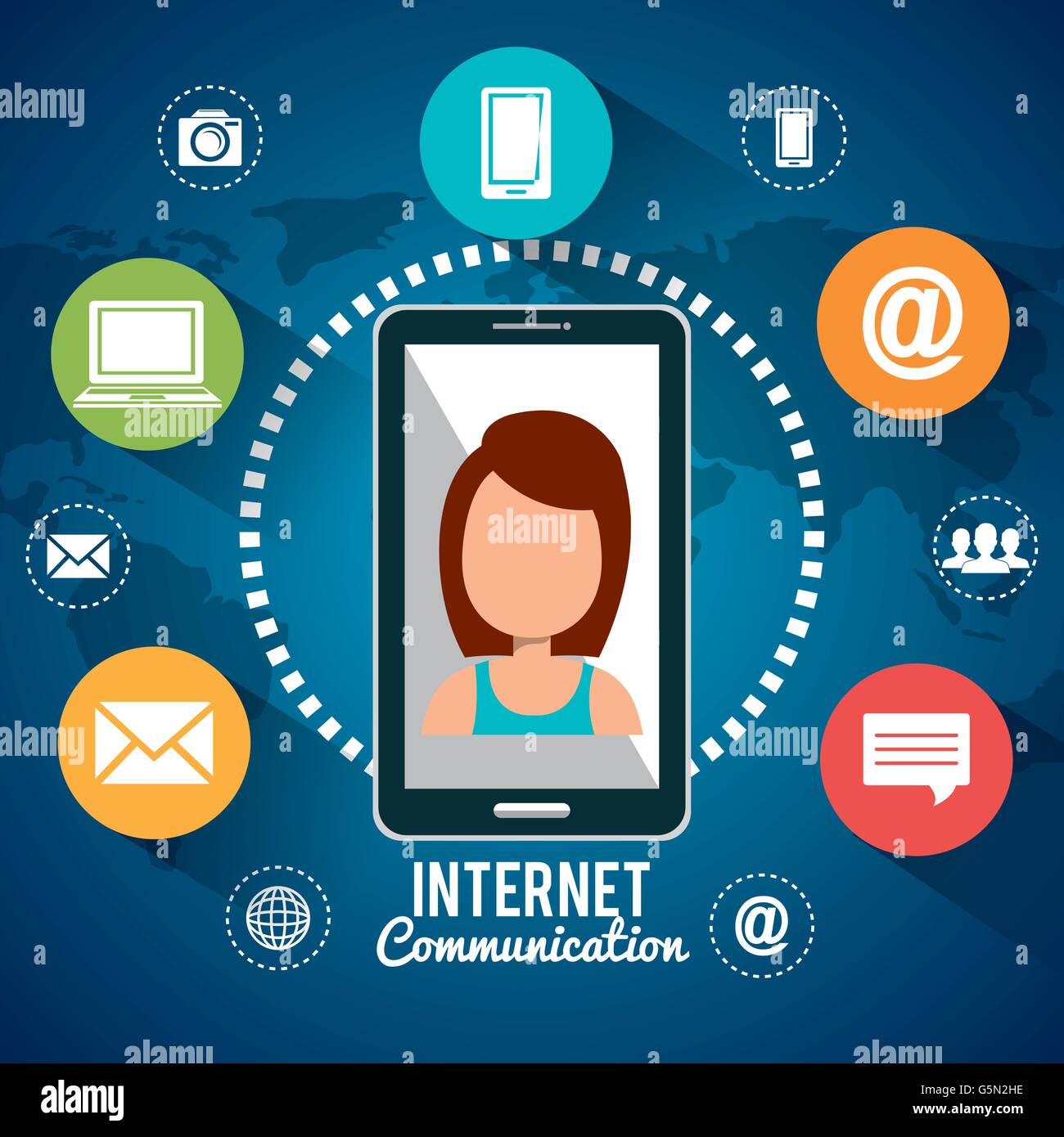 internet communication design Stock Vector Image & Art - Alamy