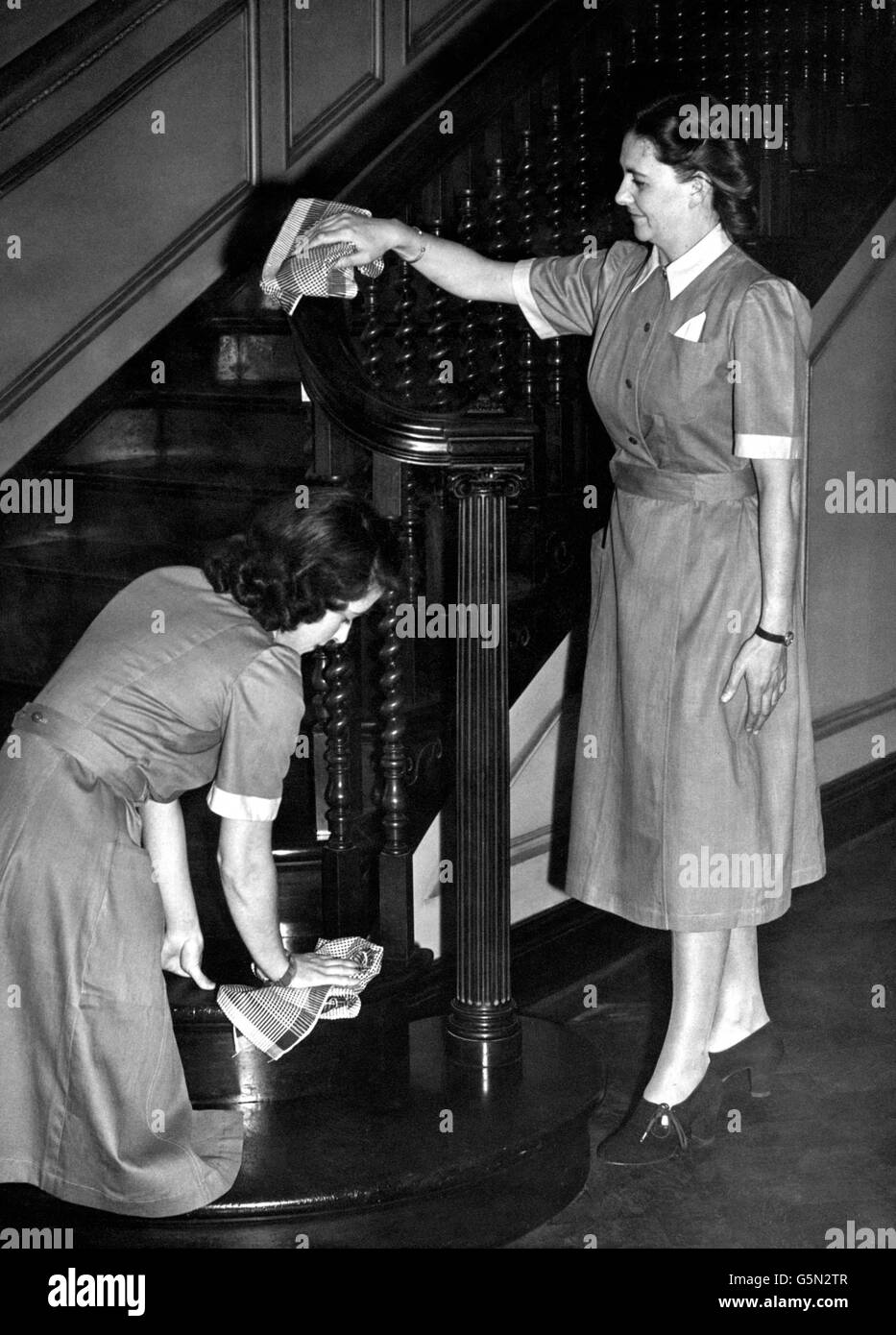 1940s servant uniform hi-res stock photography and images - Alamy