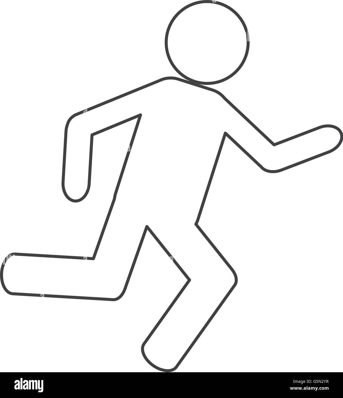 person running outline Stock Vector Image & Art - Alamy