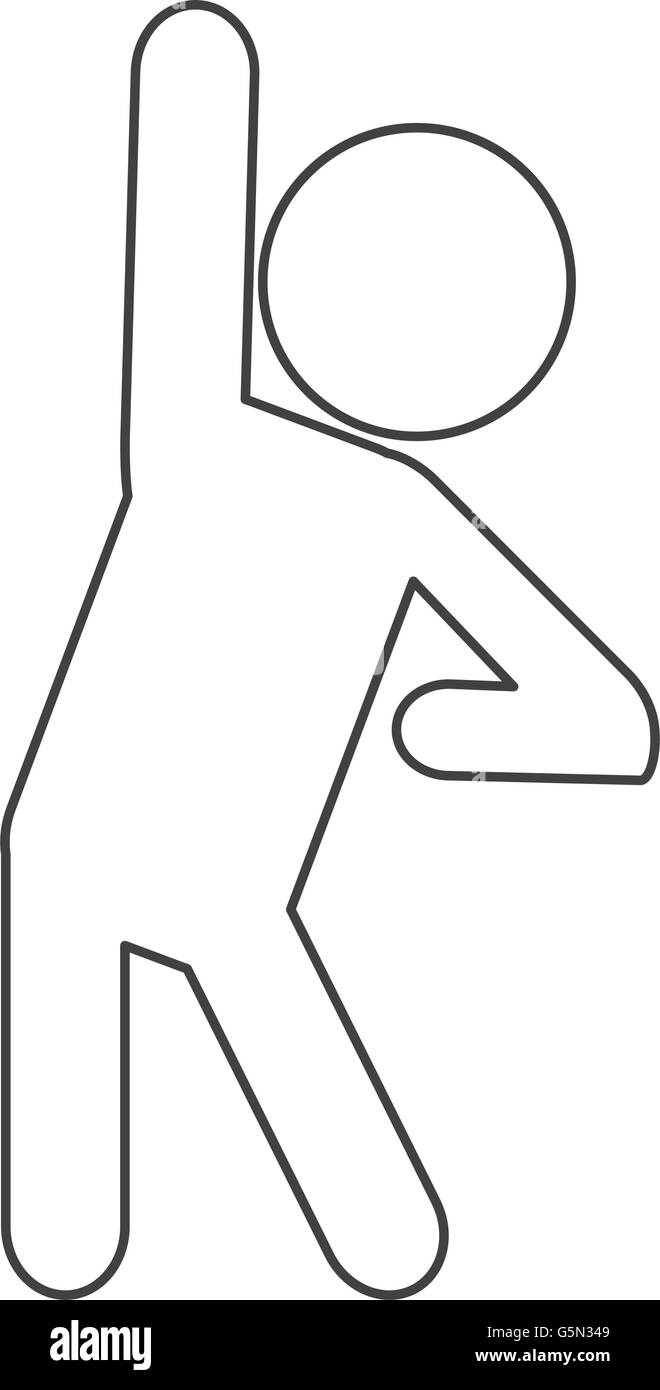 person stretching outline Stock Vector Image & Art - Alamy
