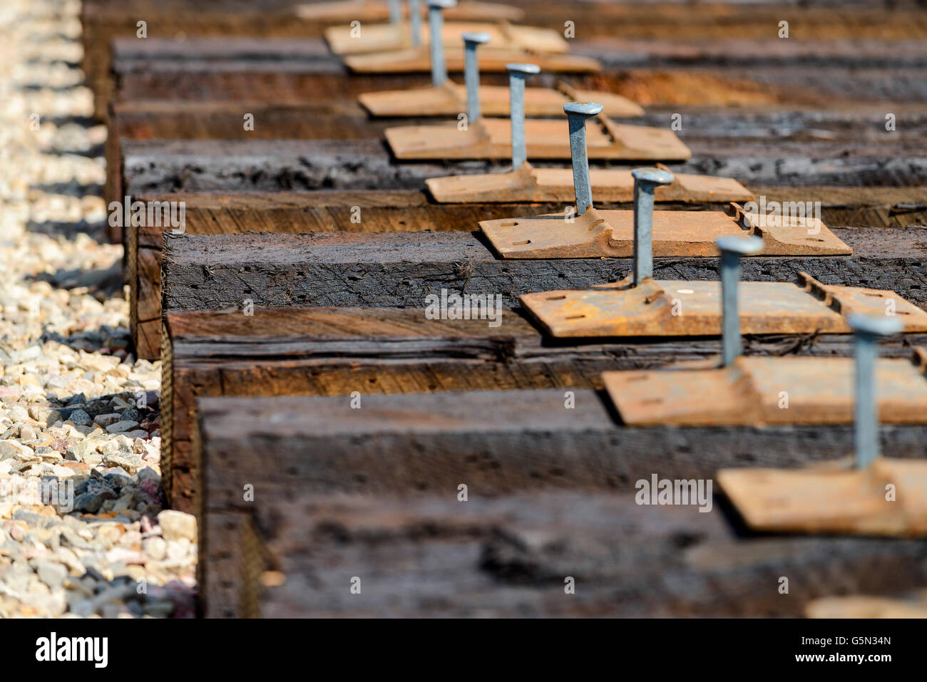 Rail spike hi-res stock photography and images - Alamy