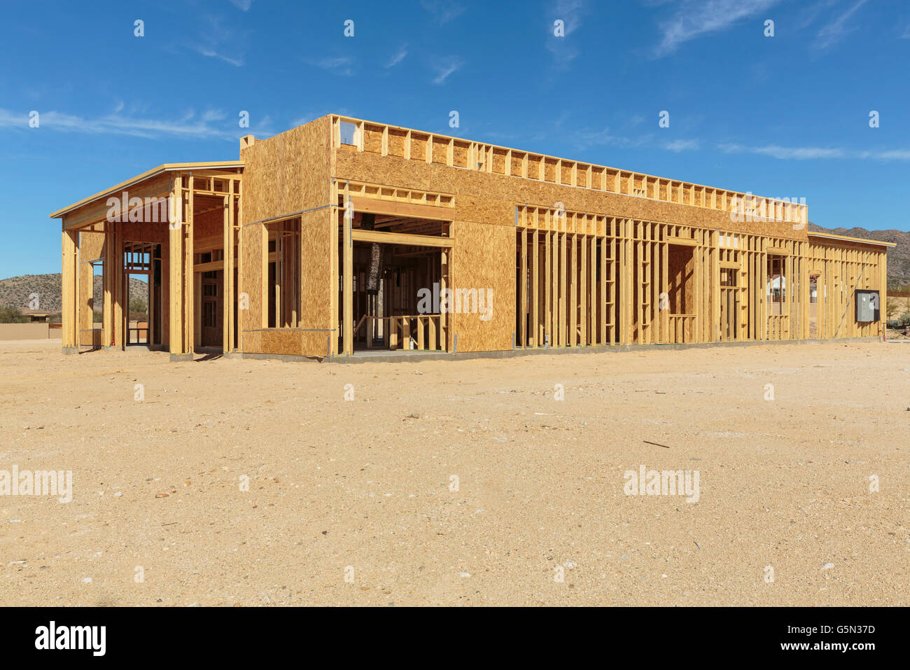 American residential frame house under hi-res stock photography and ...