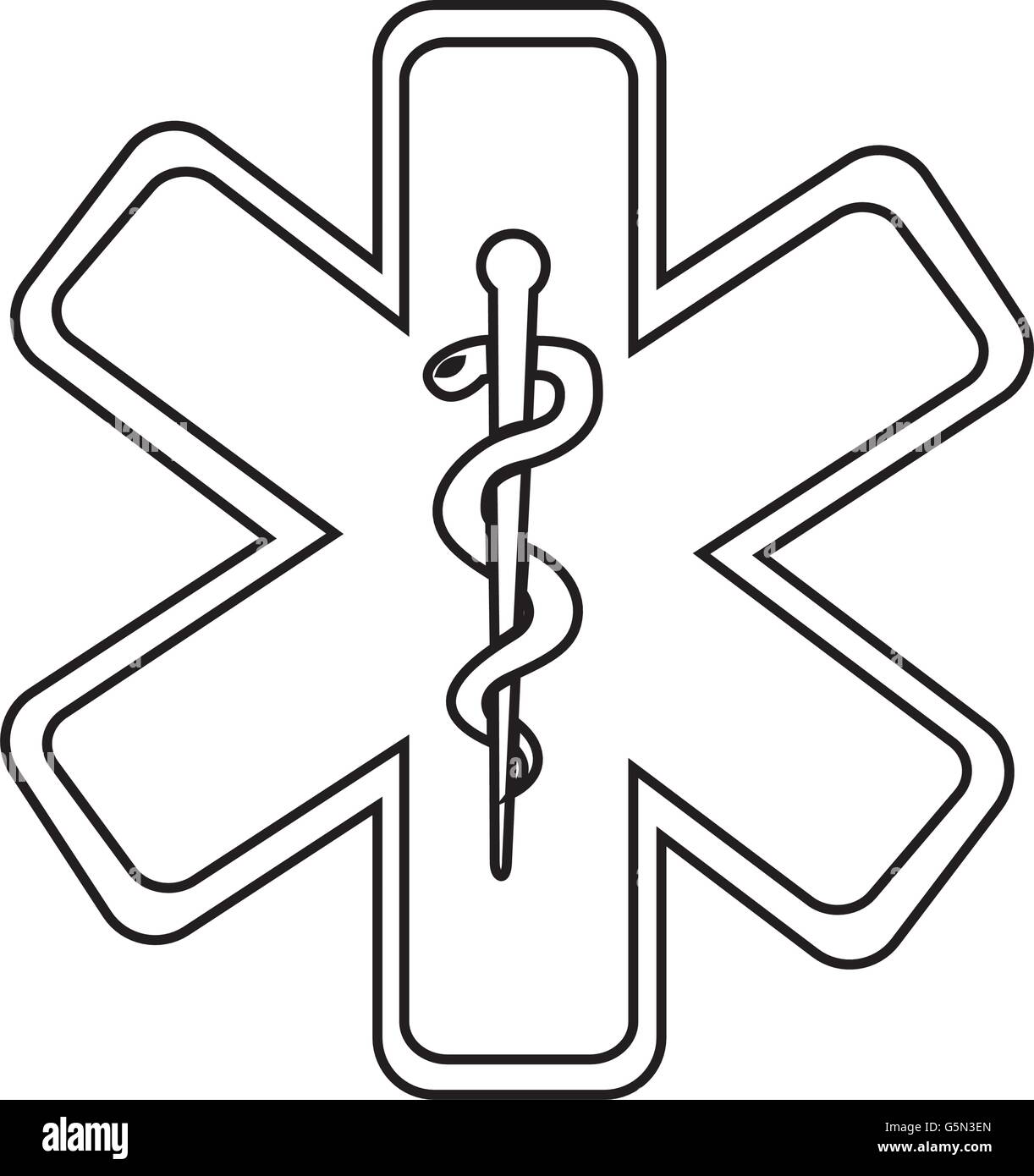 caduceus medical symbol isolated icon design Stock Vector Image & Art ...