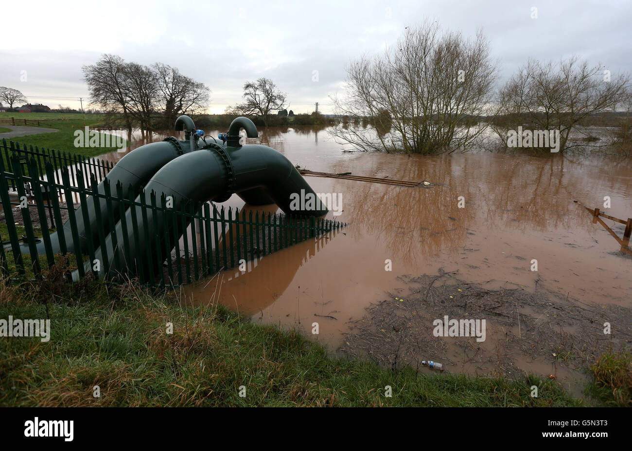 Flood defence pumps which failed over the weekend as the village of ...