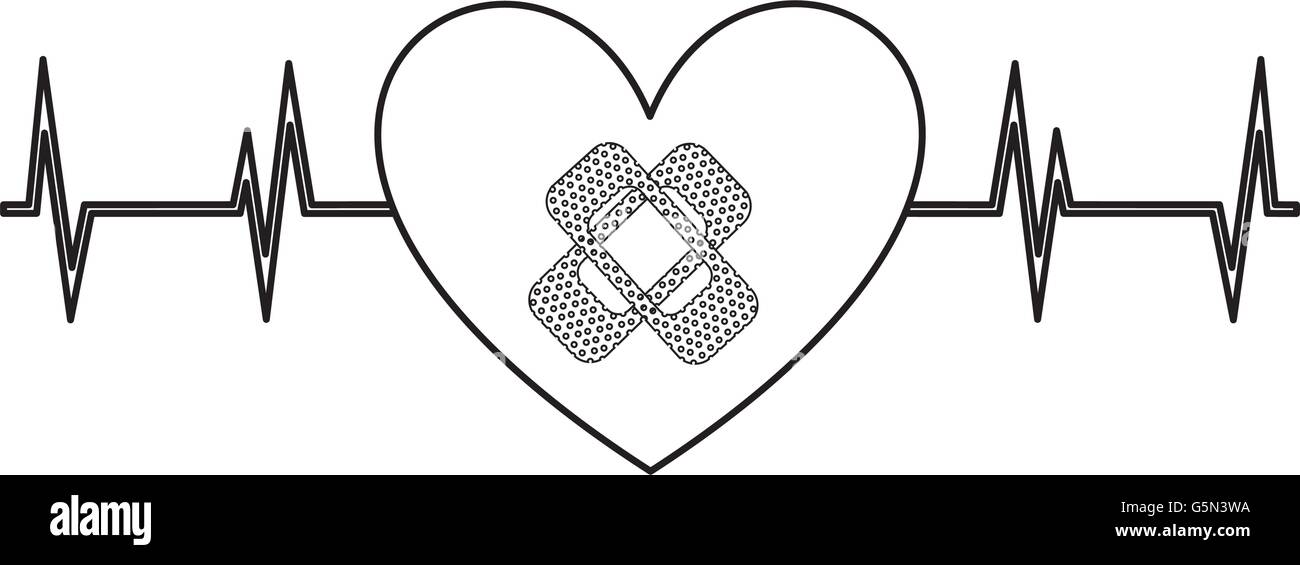 Broken heart bandages hi-res stock photography and images - Alamy
