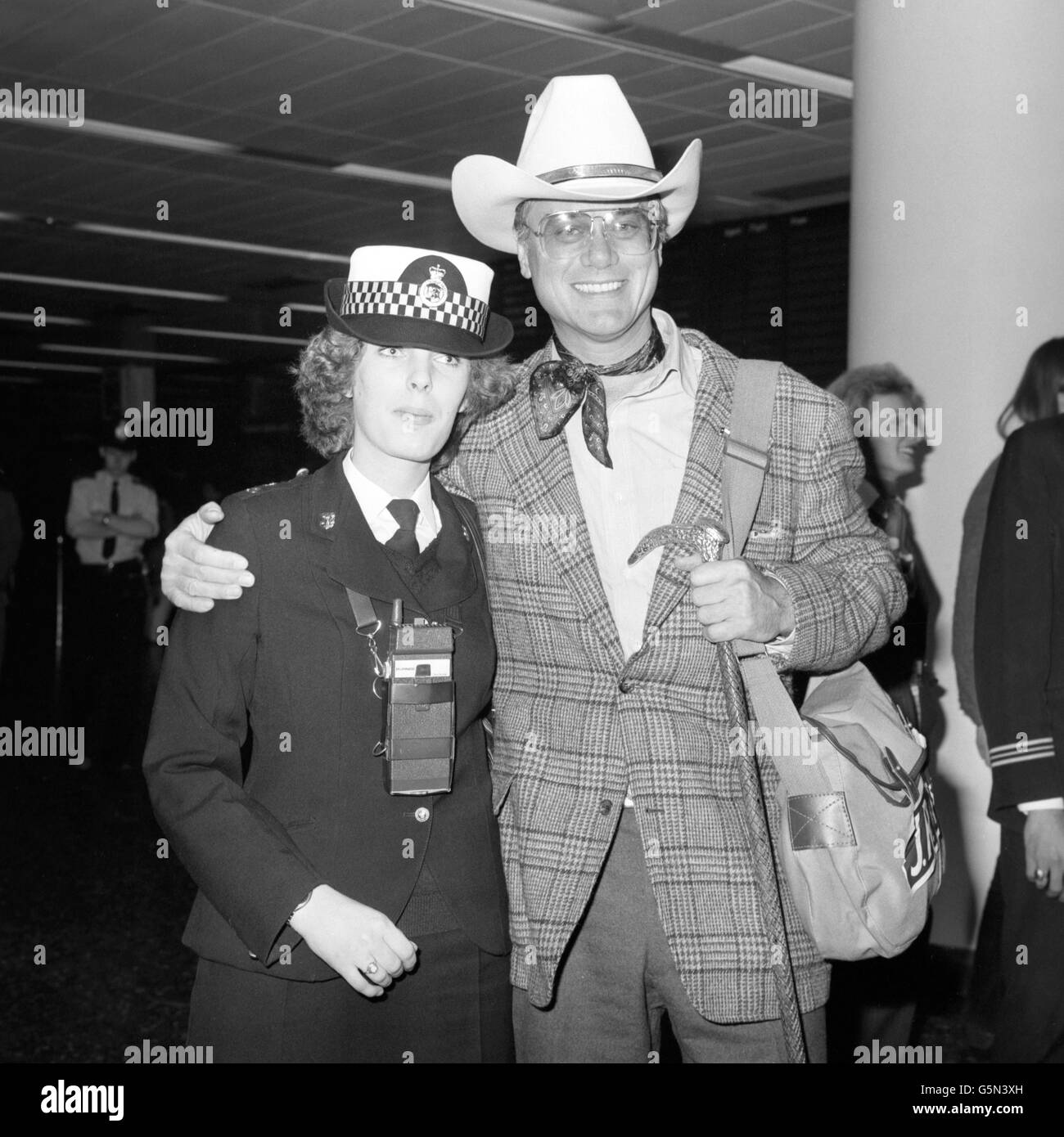 Actor Larry Hagman, 48, who plays JR Ewing in Dallas, poses with ...