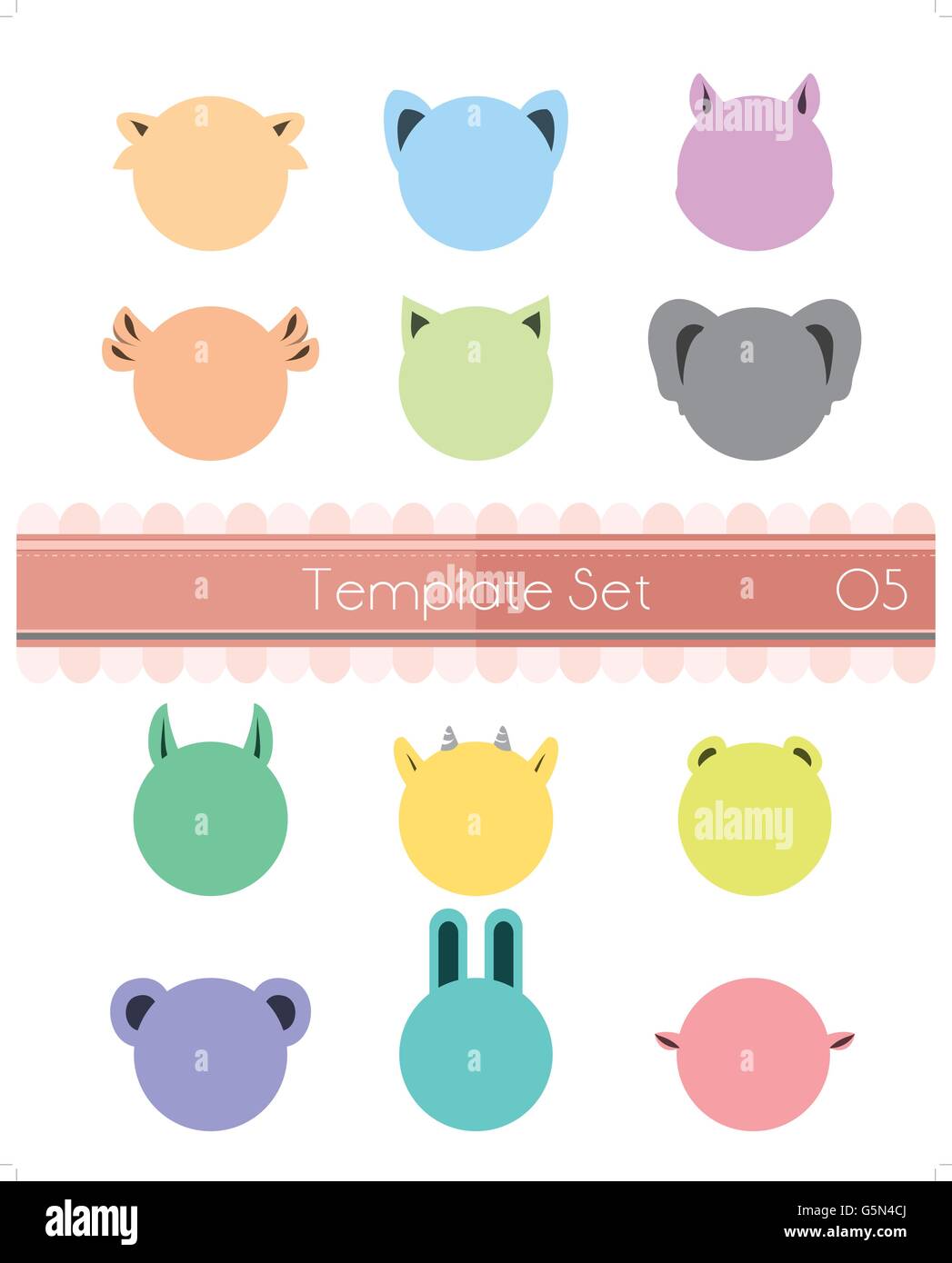 Baby goat head vector Stock Vector Images - Alamy