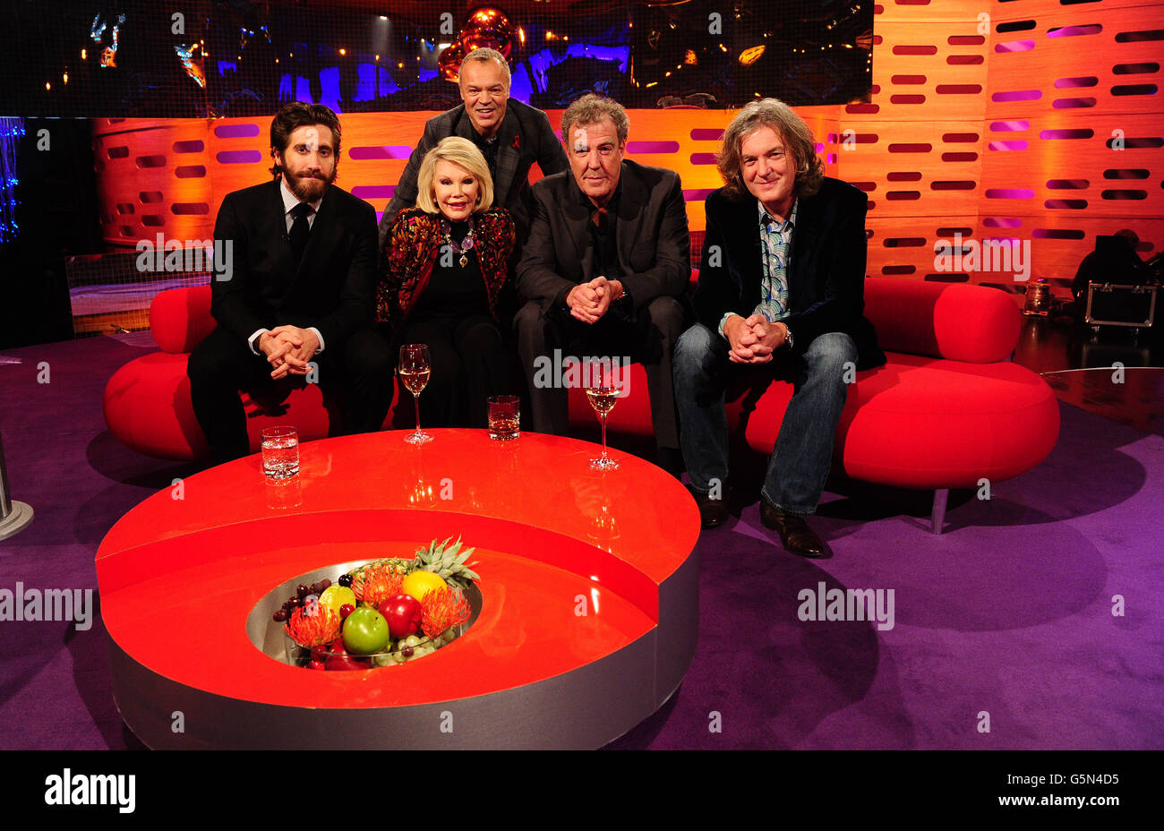 (Left - right) Jake Gyllenhaal, Joan Rivers, Graham Norton, Jeremy ...