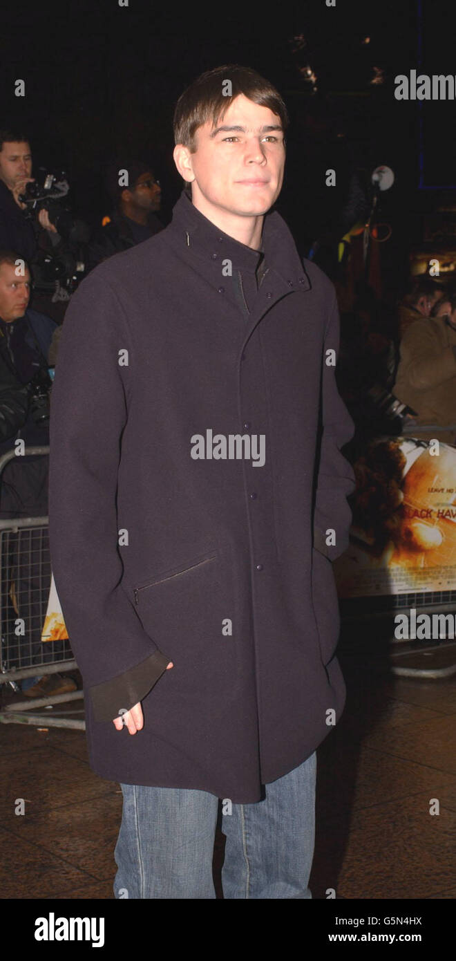 Actor Josh Hartnett, who stars in the film, arriving at the UK gala ...