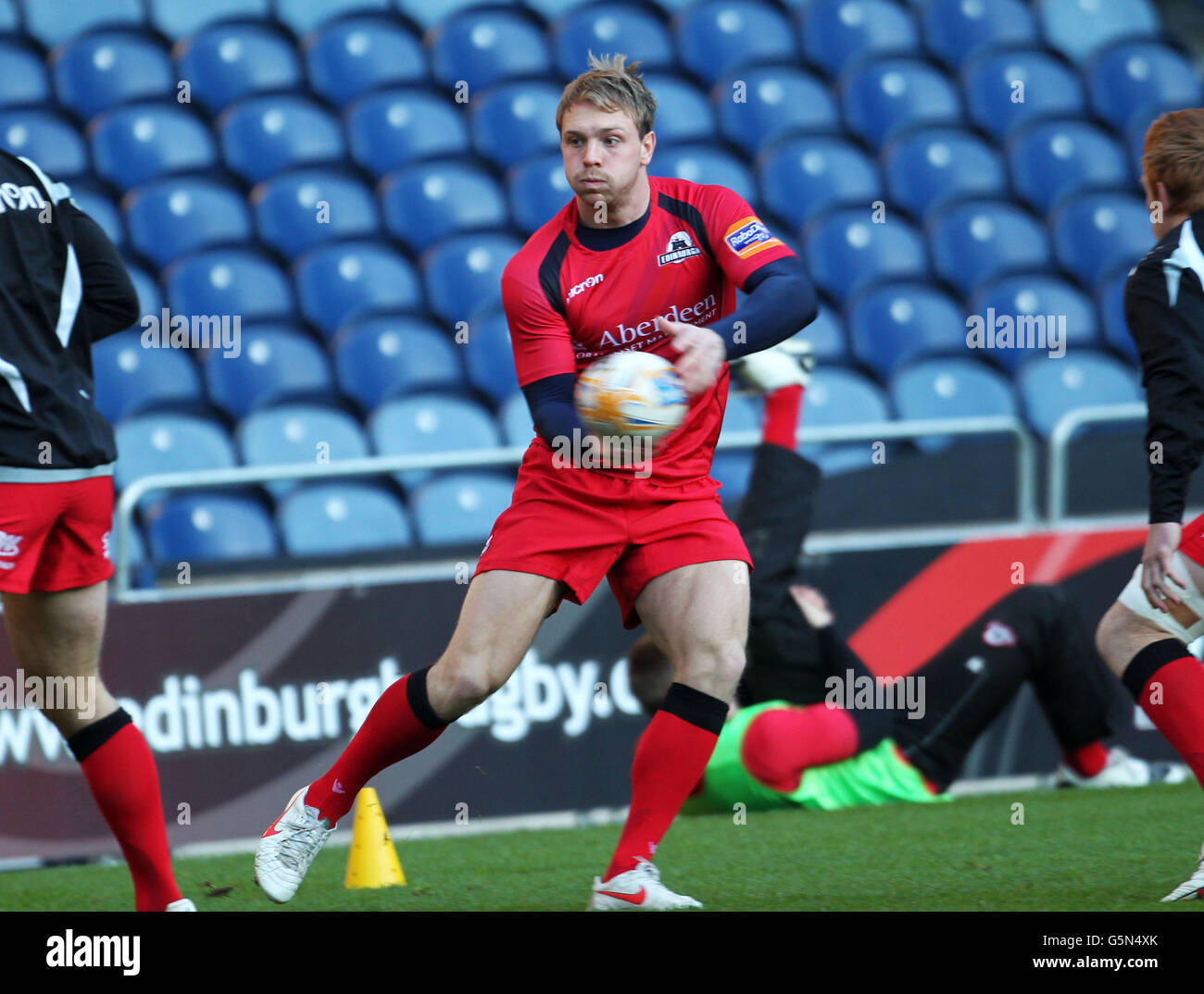 Edinburgh's Greig Tonks during the team announcement at Murrayfield ...