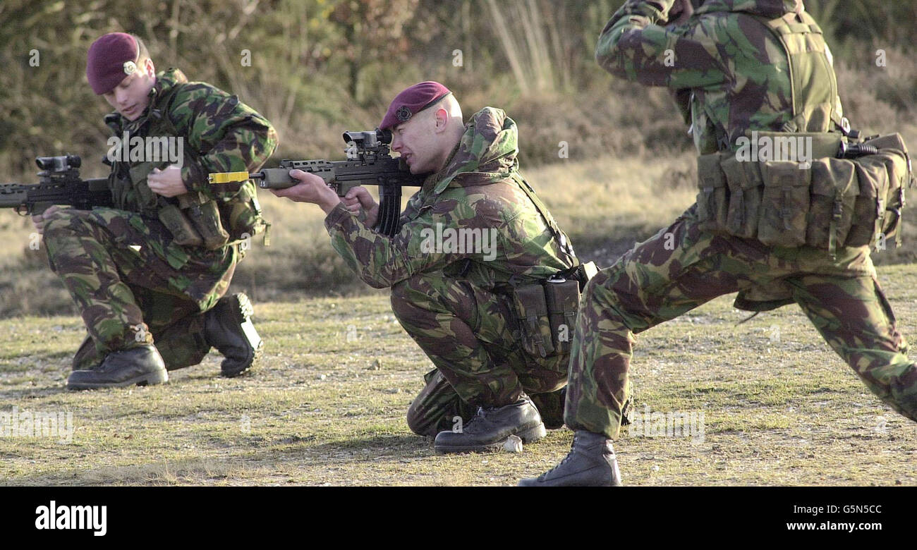 British Troop Exercises Stock Photo - Alamy