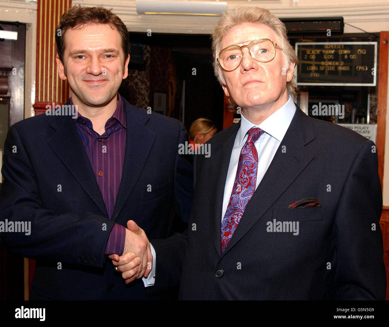 New Brit film maker Joe Tucker (left) with actor Alan Ford, at the UK ...