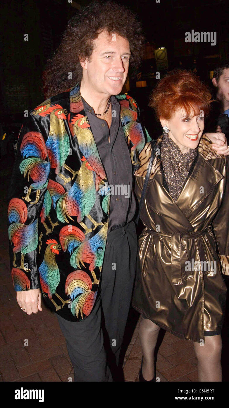 Musician Brian May and his wife actress Anita Dobson arrive for a ...