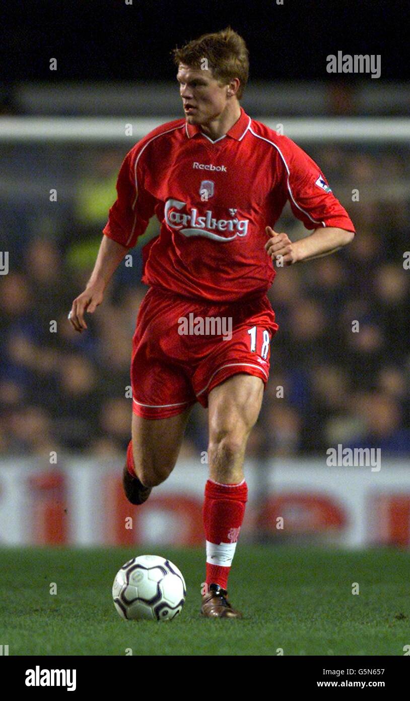 Liverpool's John Arne Riise during the F.A. Barclaycard match against ...