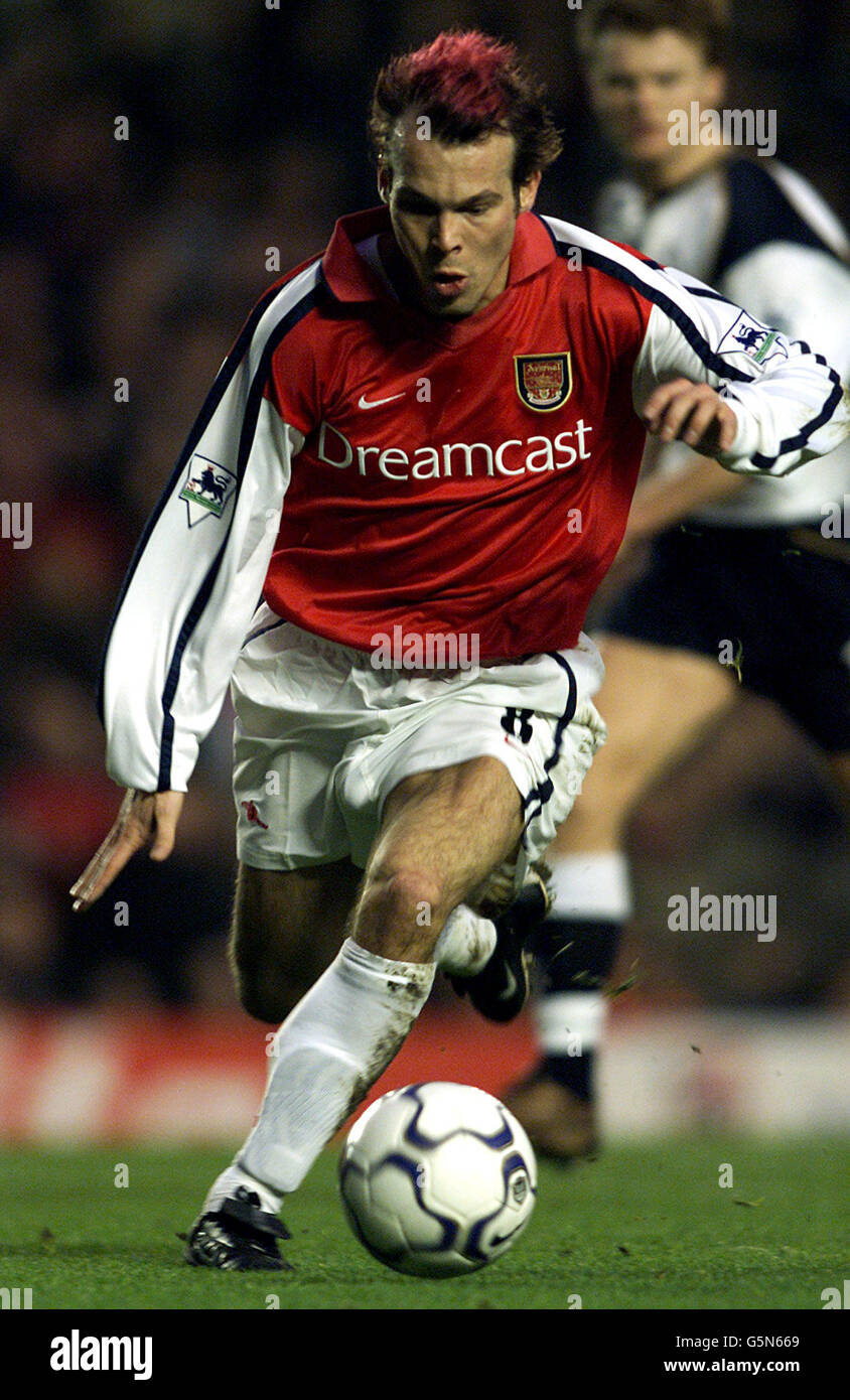 Arsenal's Freddie Ljungberg in action during the F.A. Barclaycard ...