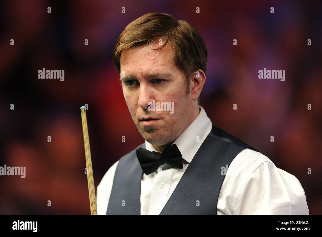 Dominic Dale during his match against Matthew Stevens during the ...