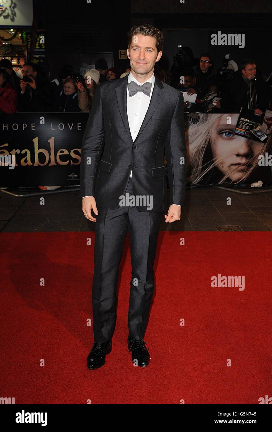 Les Miserables World Premiere - London. Matthew Morrison arrives at the ...