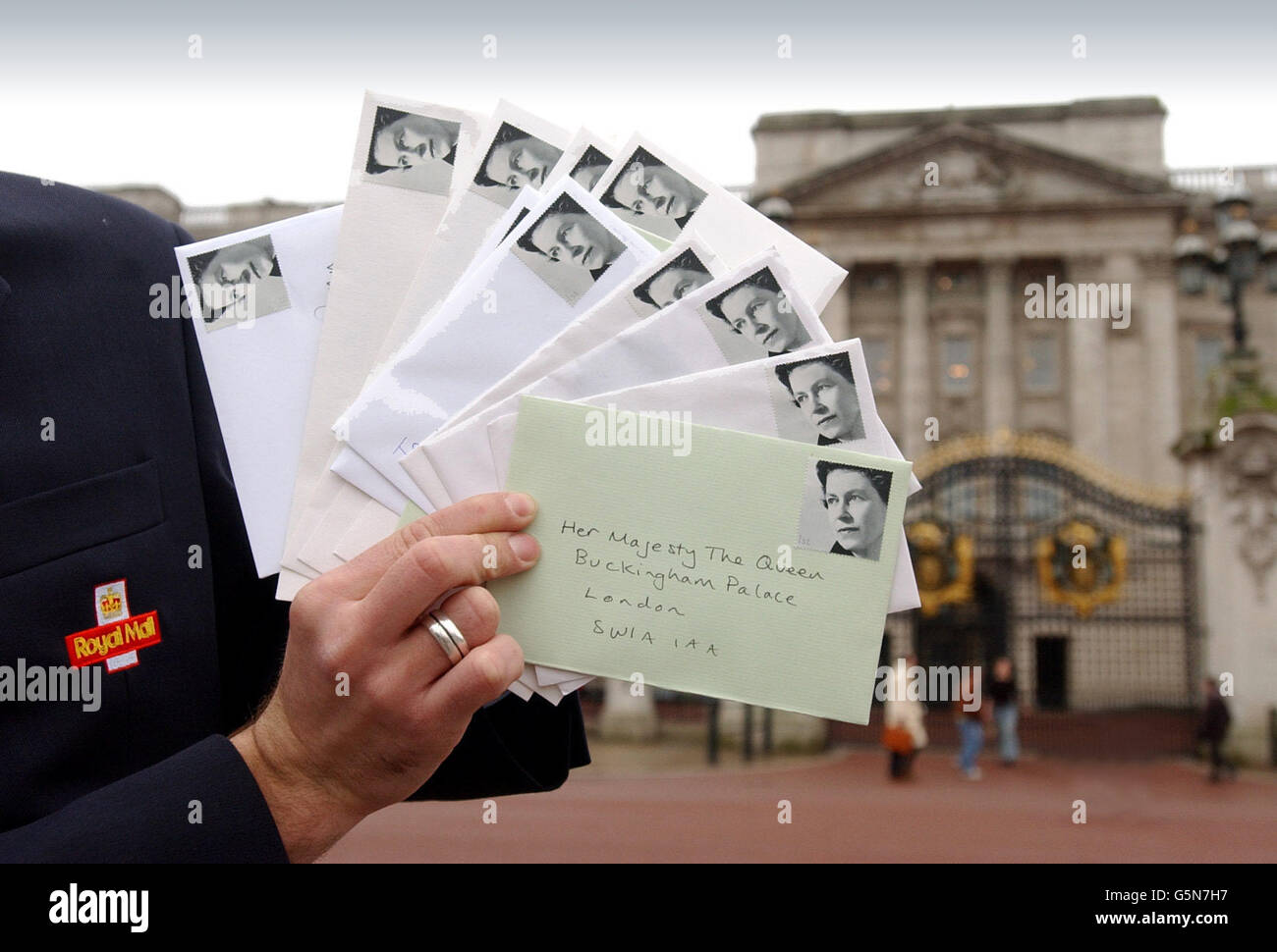 Letters with the 1st class stamp, one of five special commemorative ...