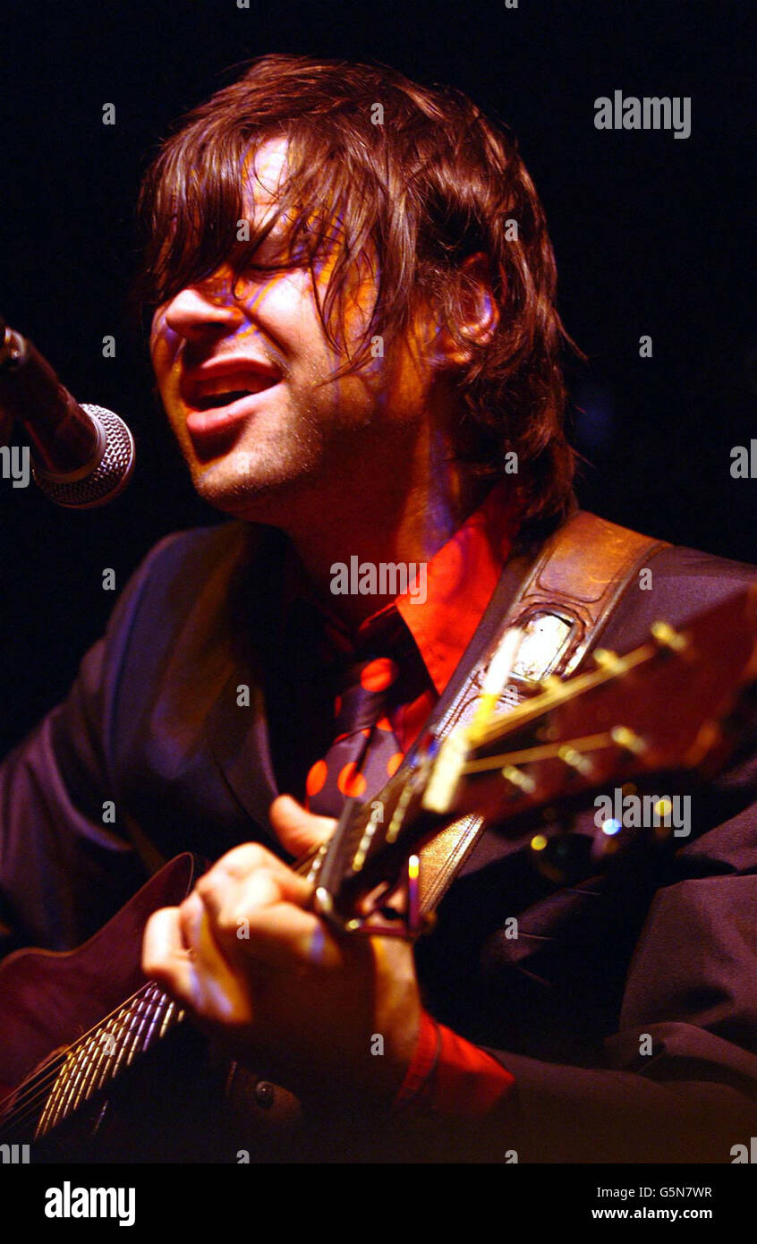 Singer-songwriter Ryan Adams performing on stage at The Astoria, in ...