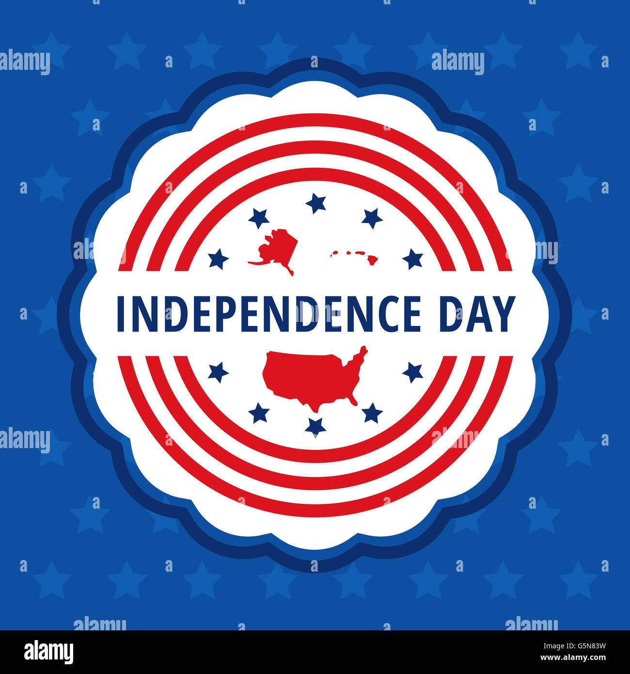 Independence day color badge Stock Vector Image & Art - Alamy