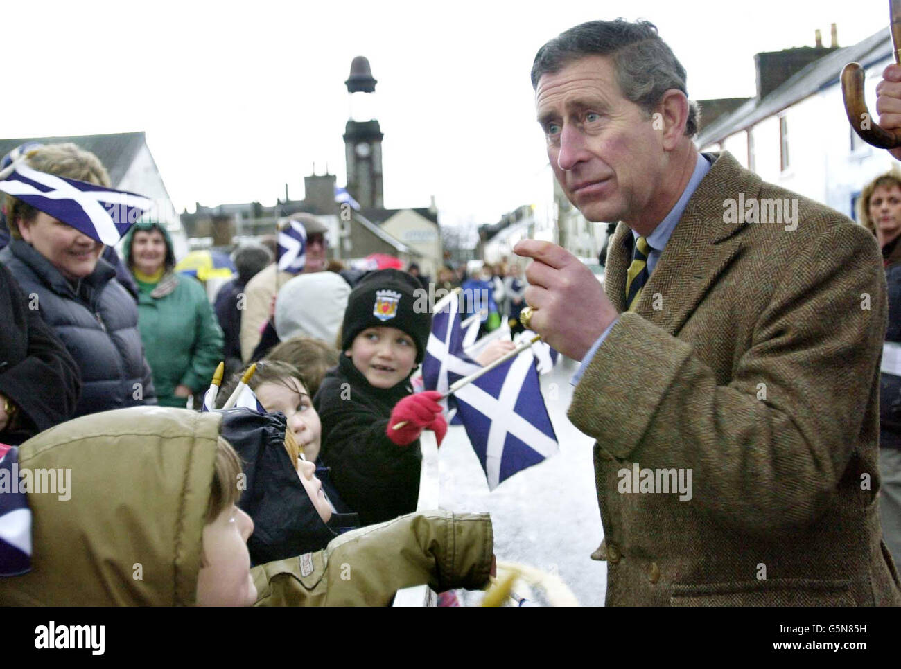 Prince Charles Visits Castle Douglas Stock Photo - Alamy