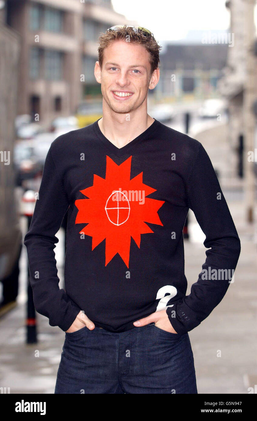 Formula one racing driver jenson button in queens street london hi-res ...