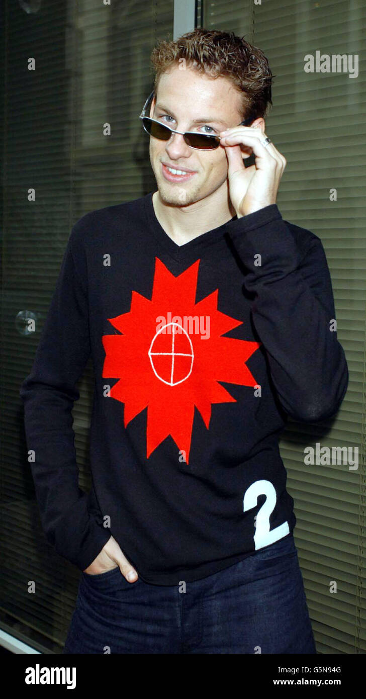 Formula one racing driver jenson button in queens street london hi-res ...